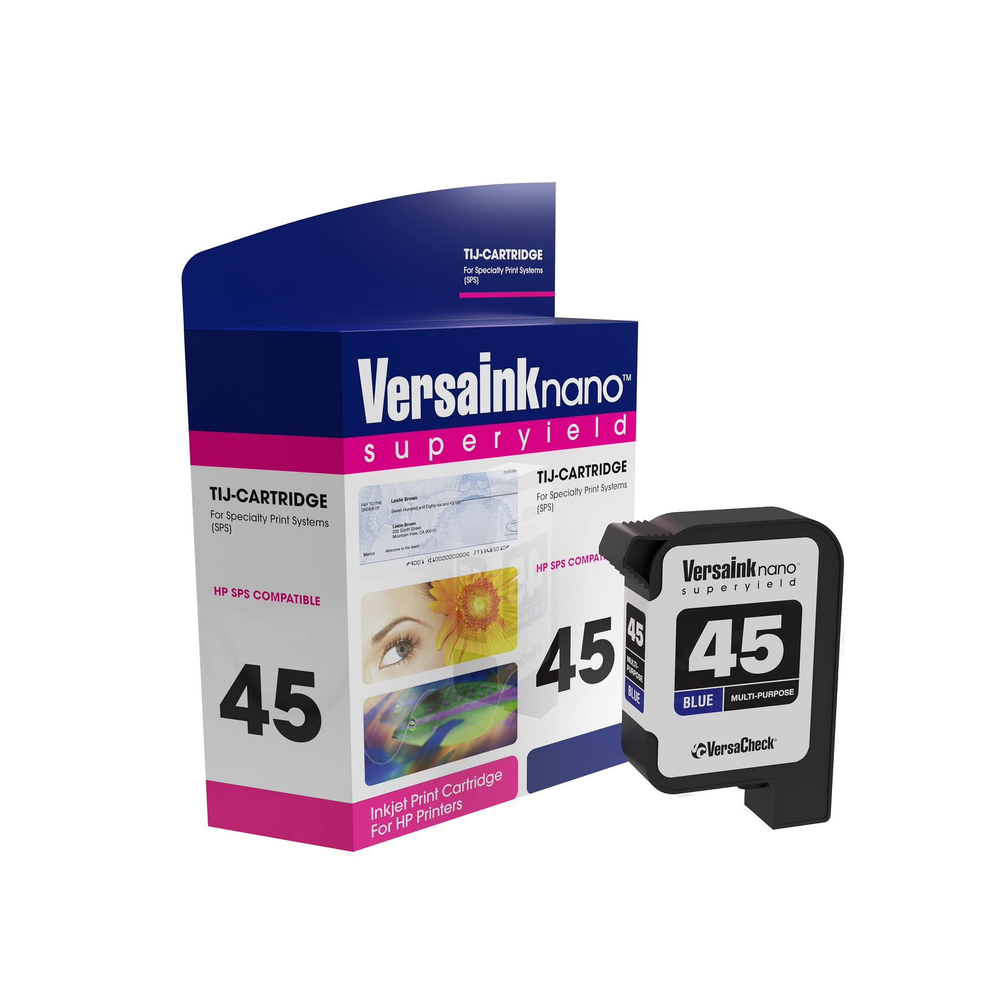 Amazon.com: VersaInk-Nano 45 TIJ 2.5 Blue Ink Cartridge - Compatible ...