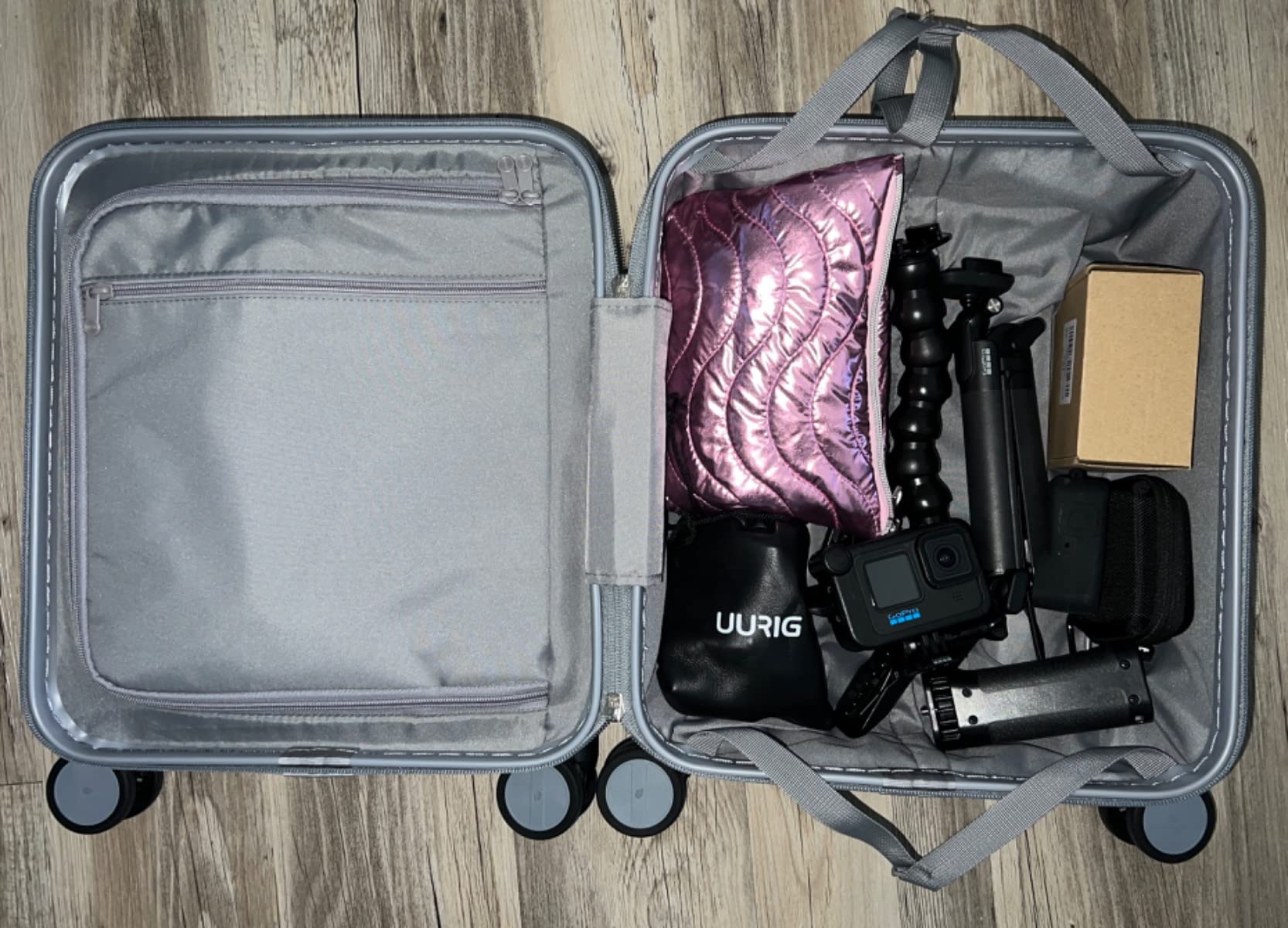 $20/mo - Finance Hanke Underseat luggage,14 Inch Mini Carry On Luggage Lightweight Hardside PC ...