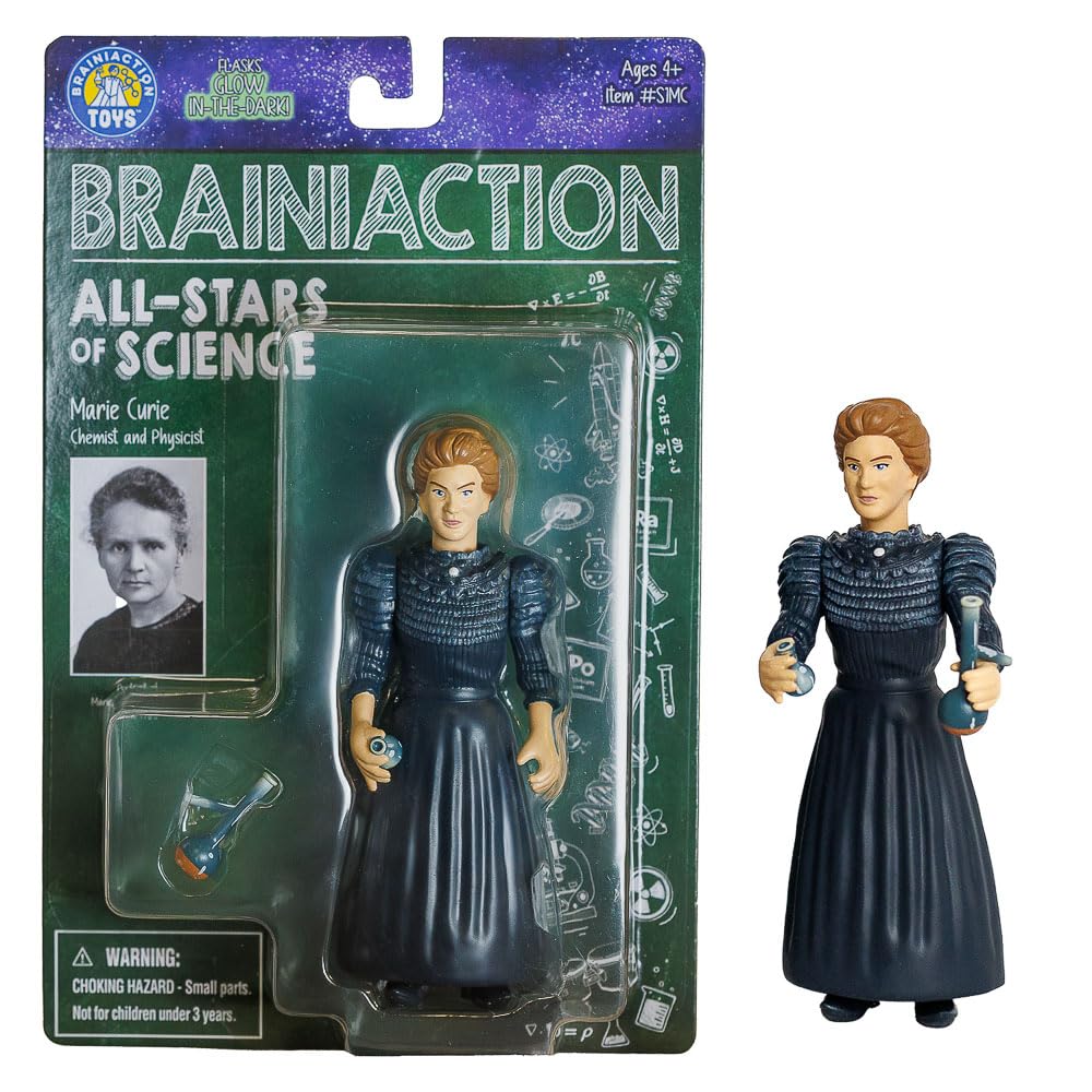 Amazon.com: BRAINIACTION Marie Curie Scientist Action Figure: Perfect ...