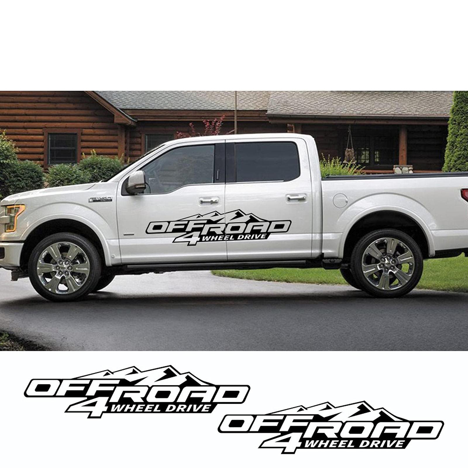 Buy Car Side Skirt stripe decal Decals, For Ford Ranger Raptor Pickup ...