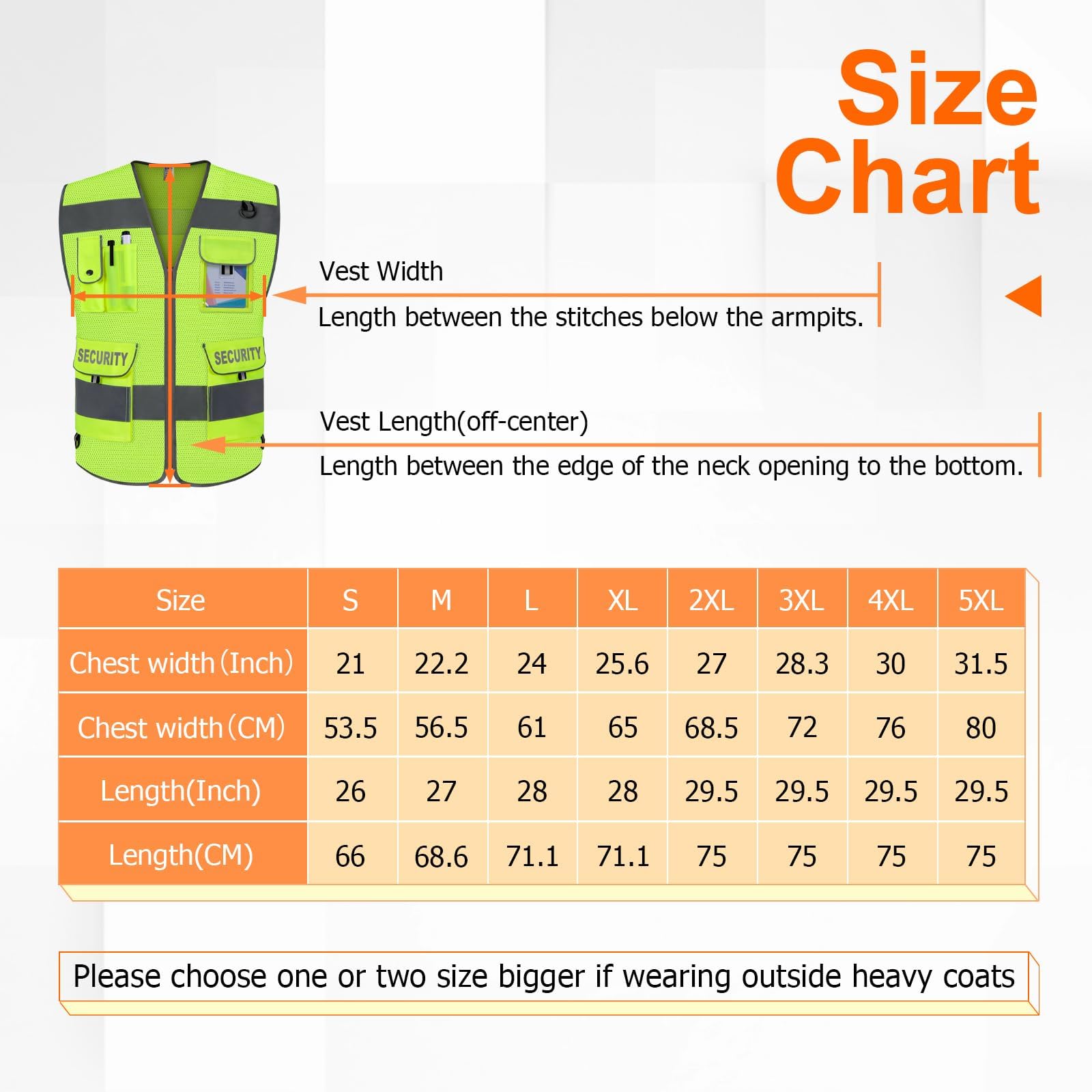 Snapklik.com : TCCFCCT Mesh Security Vest For Security Guard 9 Pockets ...