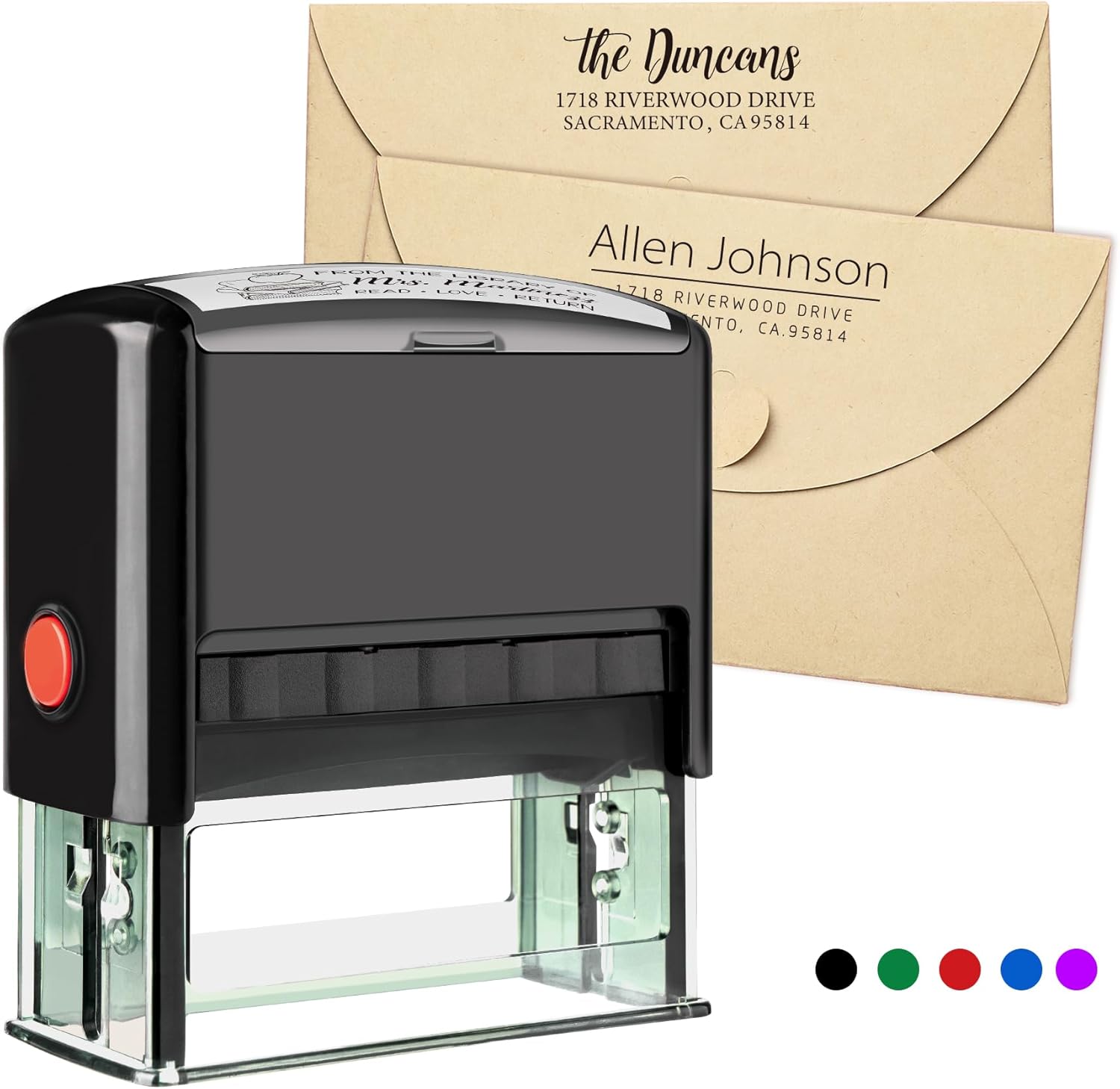 Amazon.com : Personalized Address Stamp, Custom Return Address Stamp ...