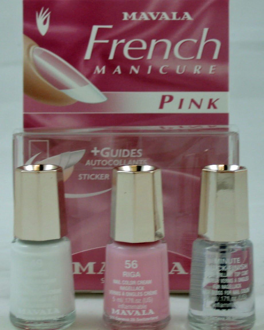 Mavala Switzerland French Manicure Kit Pink 3X5Ml, 15 ml : Amazon.com ...