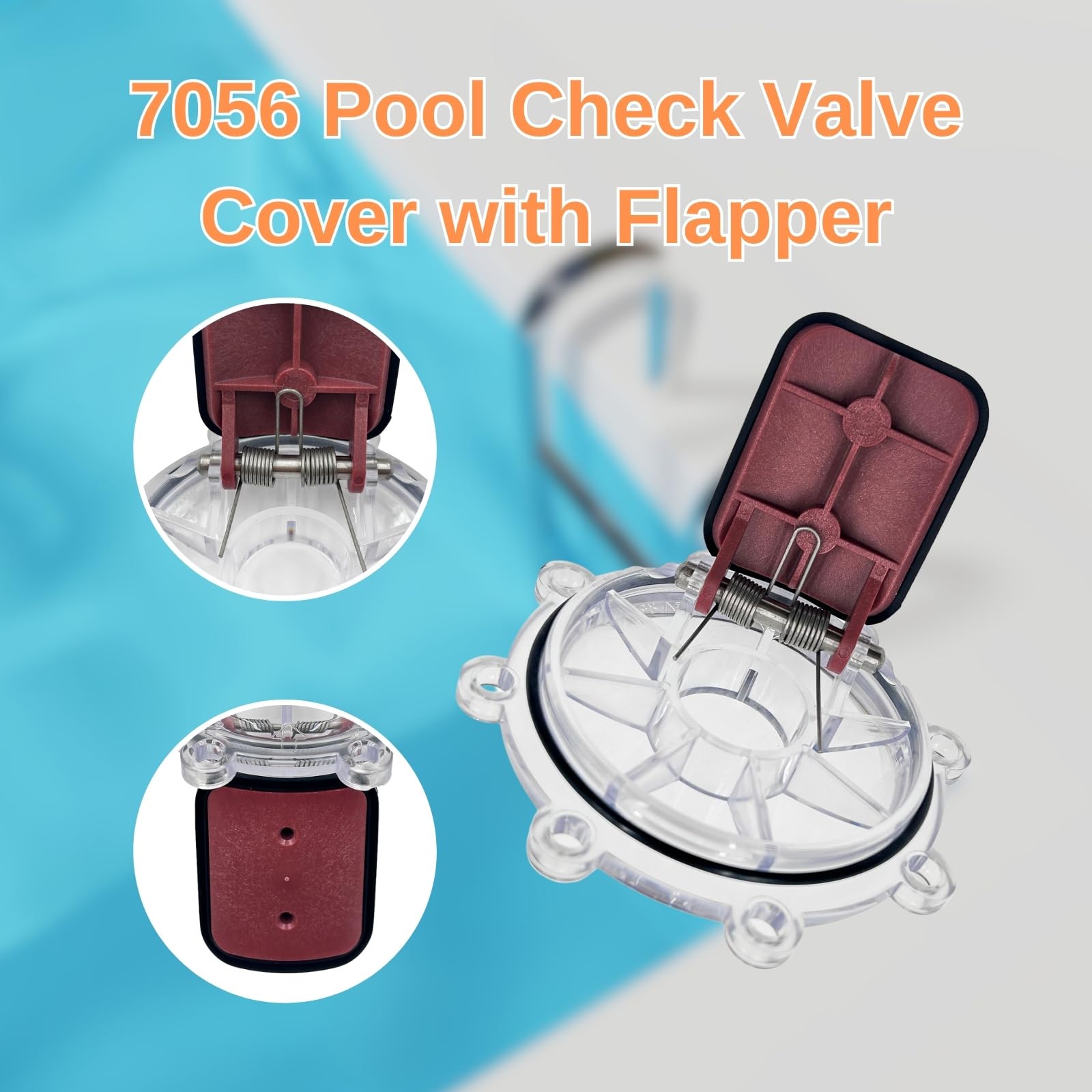 Jandy Pool Check Valve Parts Replacement Flapper Seal For Jandy Check