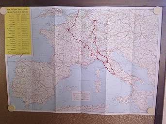 Amazon.co.jp: Se-506 Old Map 1964 English Language Road Map Touring Map ...