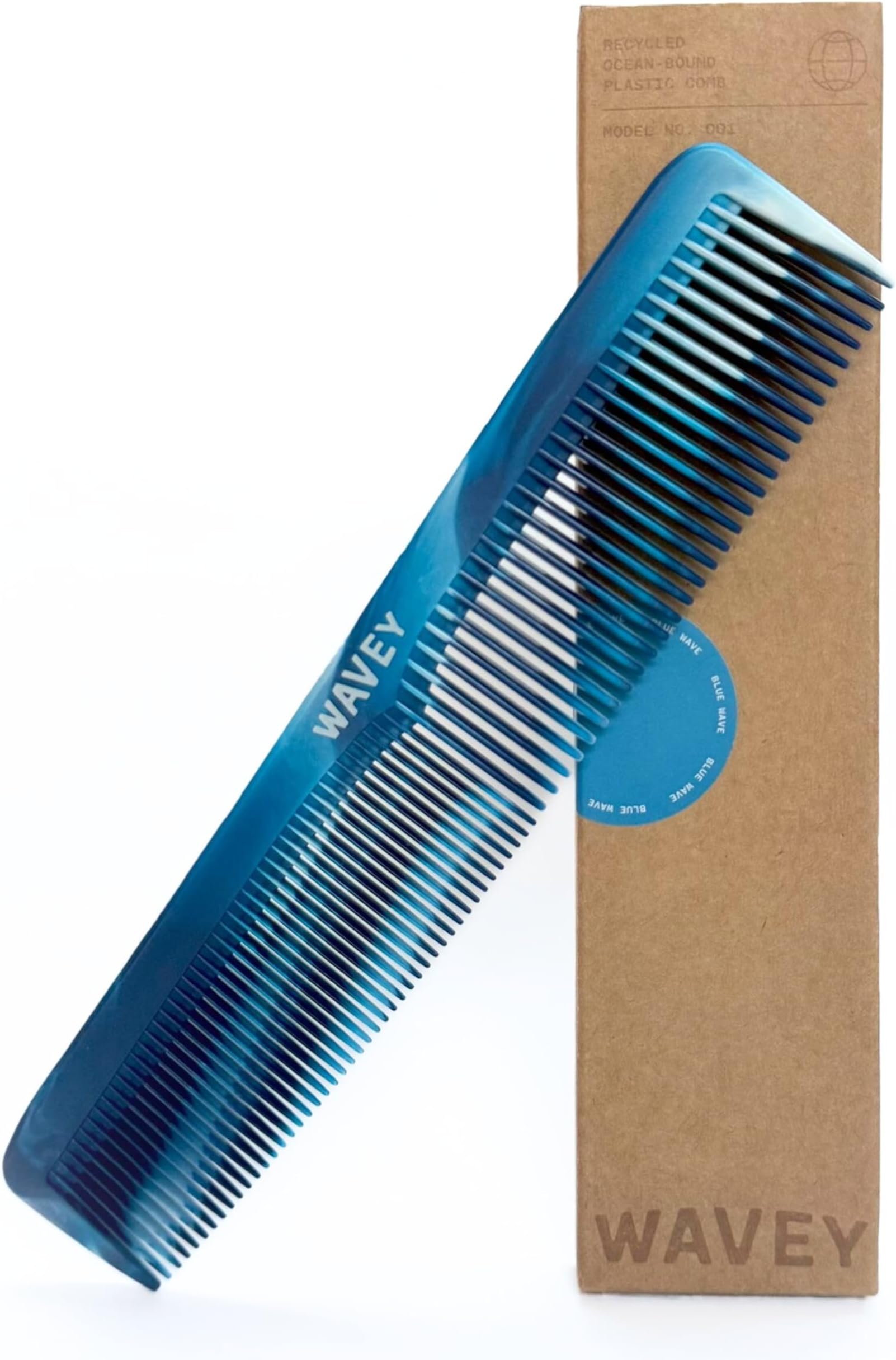 Amazon.com : WAVEY Quality Hair Comb for Men and Women, Recycled Ocean ...