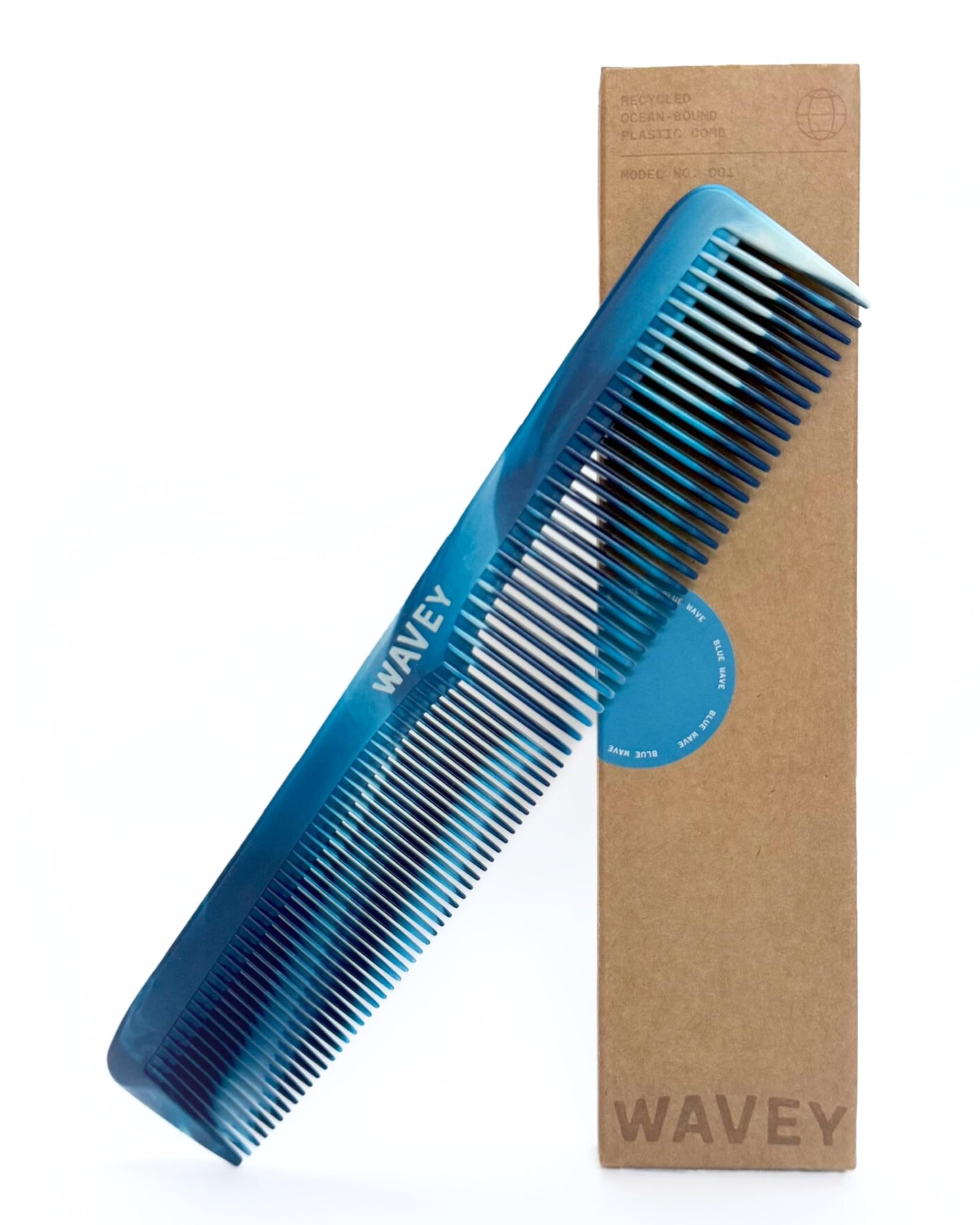 Amazon.com : WAVEY Quality Hair Comb for Men and Women, Recycled Ocean ...