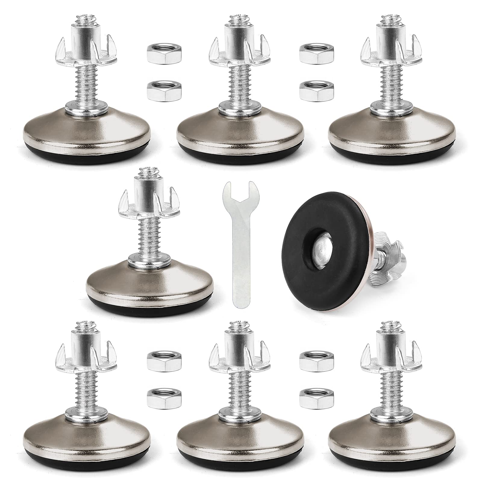 Snapklik.com : HanKun 1/4" UNC Threaded Furniture-Leveler-Adjustable ...