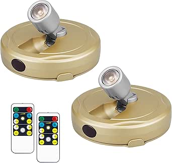 HEAGEERO Wireless Spot Lights,Remote Control Accent Lighting,Battery ...