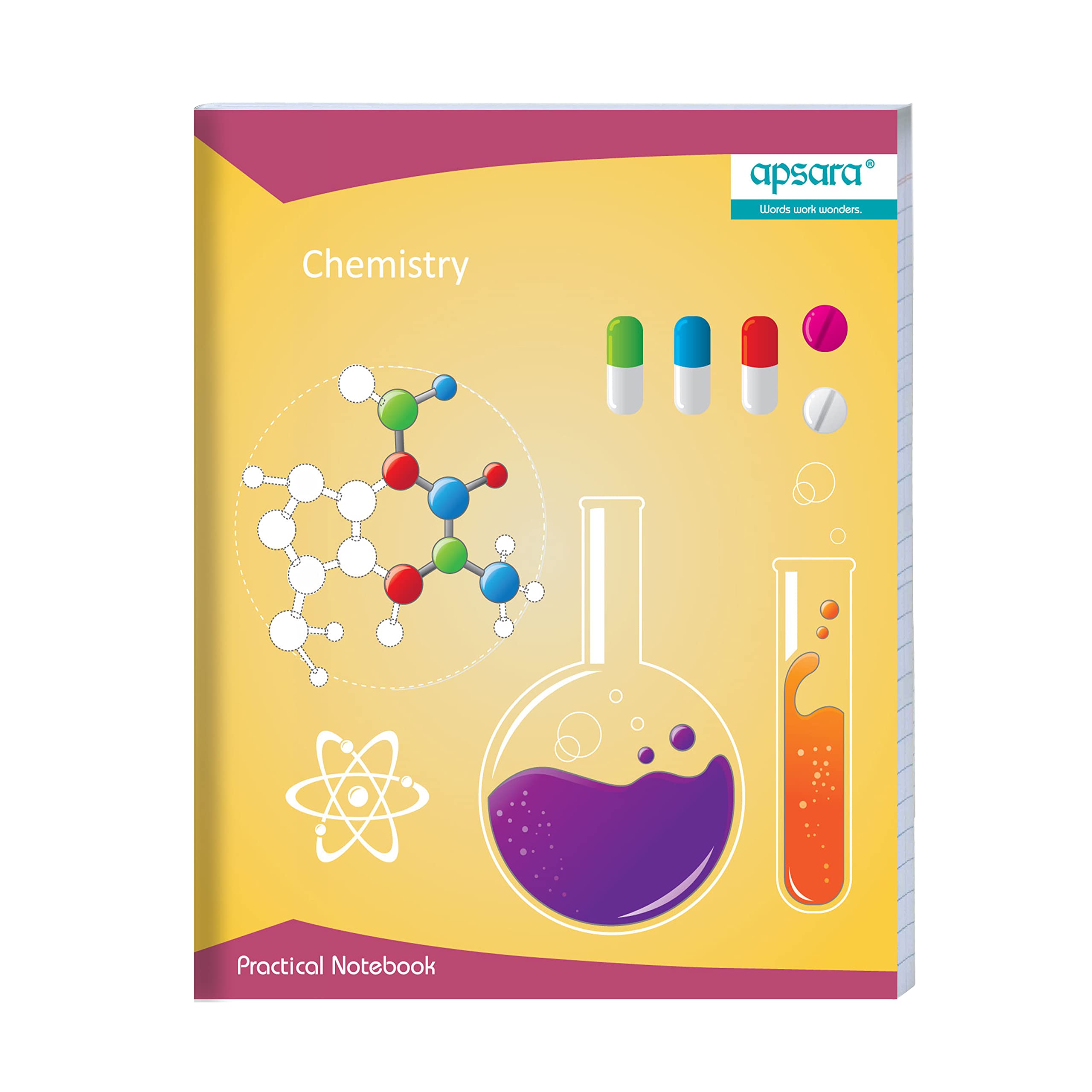 Apsara Hardbound Practical book | 26.5 CM x 21.5 CM Approx - Pages 100 ...