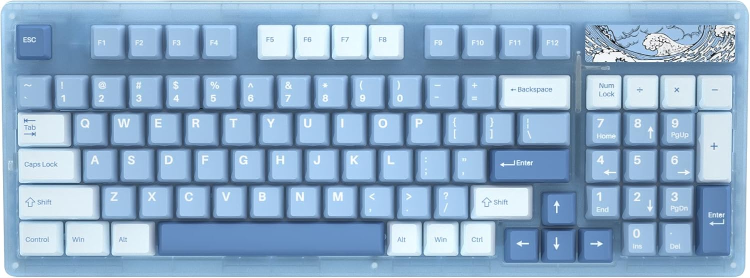 YUNZII Keynovo IF98 98 Key 96% 1800 Hot Swappable Gasket Mechanical ...