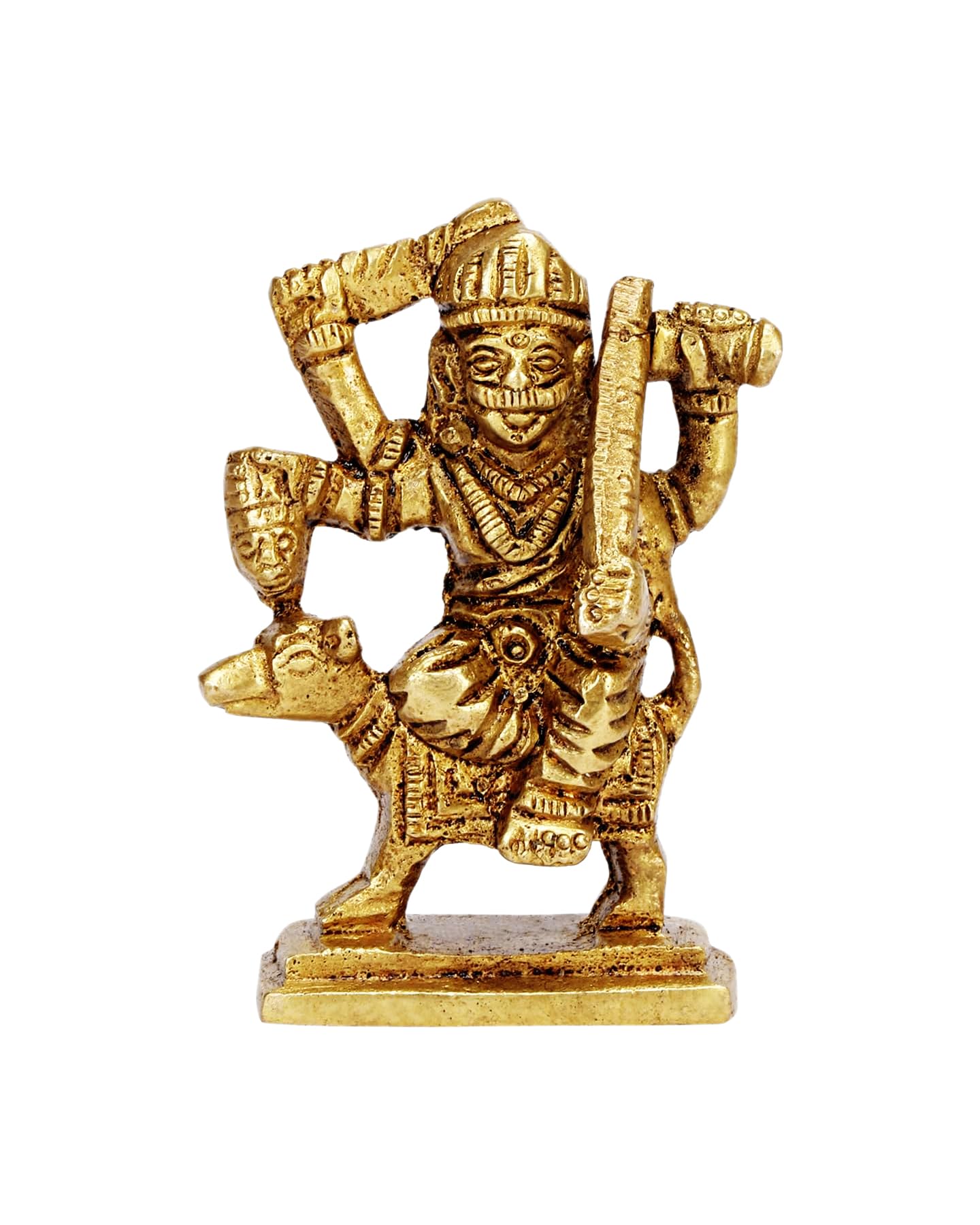 Pavitra Global Brass Hindu Deity Kaal Bhairav Baba Idol Indian ...