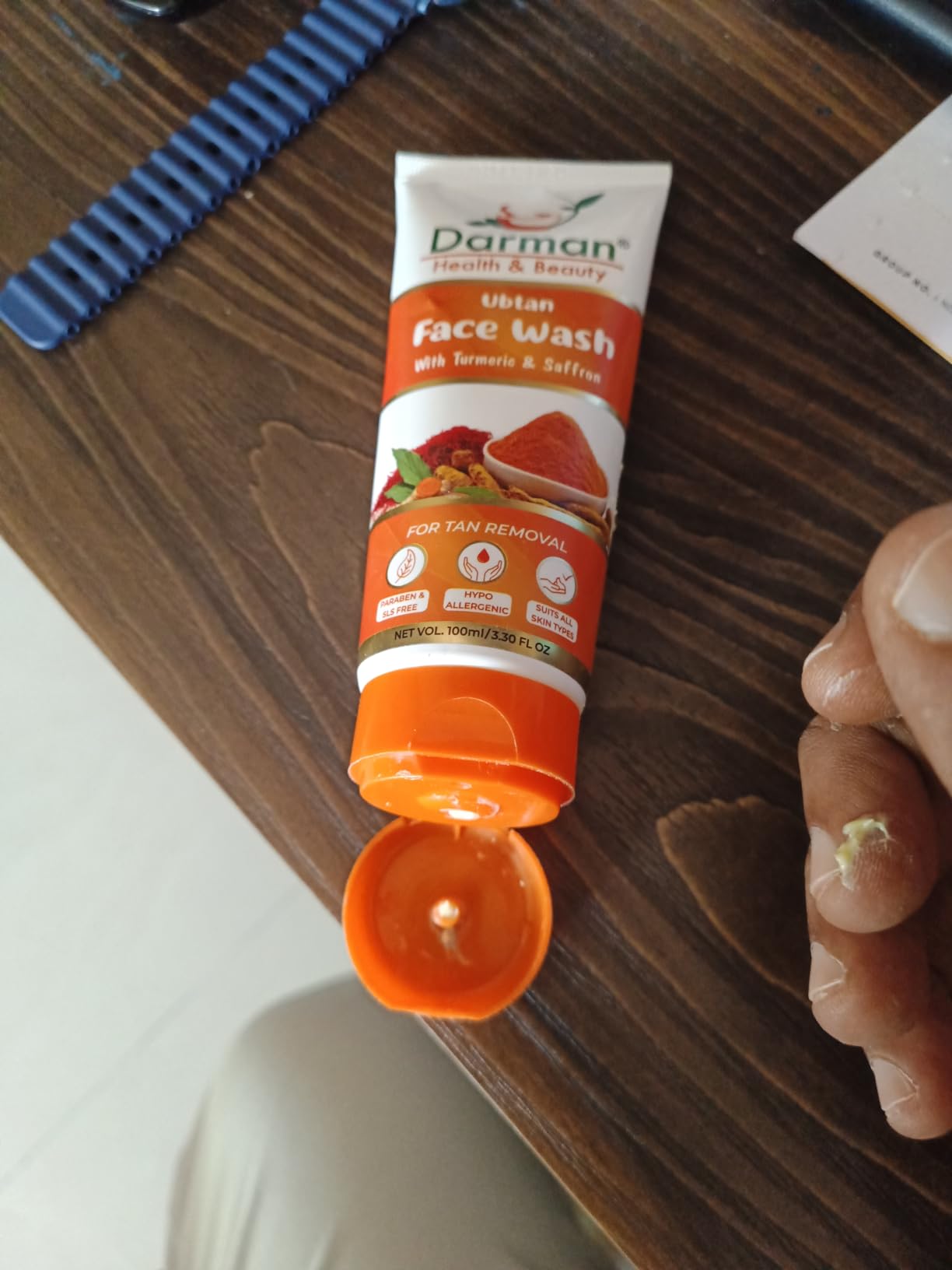 DARMAN Ubtan Face Wash 100g + 2 Nourishing Hair Shampoo 30ml. Combo ...