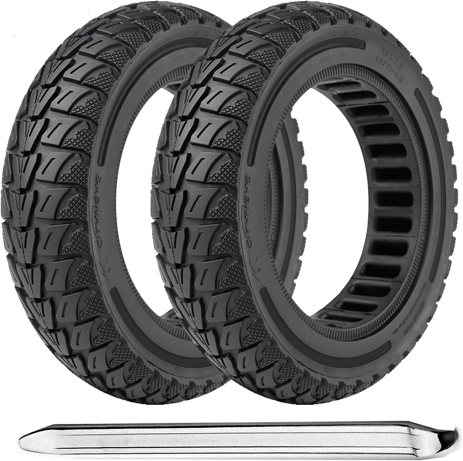Amazon.com: Solid Rubber Tire 10x2.5 Inch for Ninebot Segway MAX G30 ...