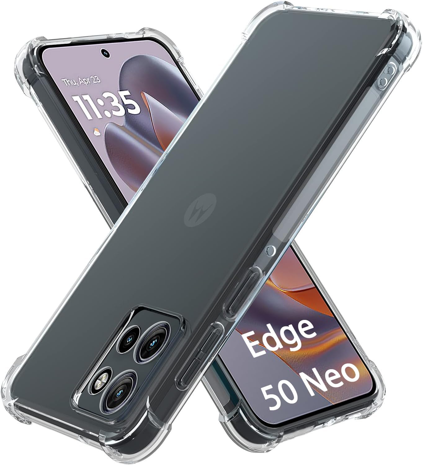 Amazon.com: USTIYA Case for Motorola Moto G85 5G Clear TPU Four Corners ...