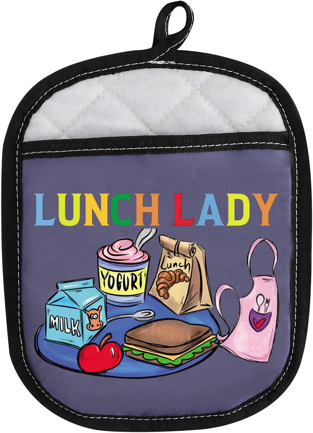Amazon.com - WZMPA Lunch Lady Pot Holders School Lunch Lady ...