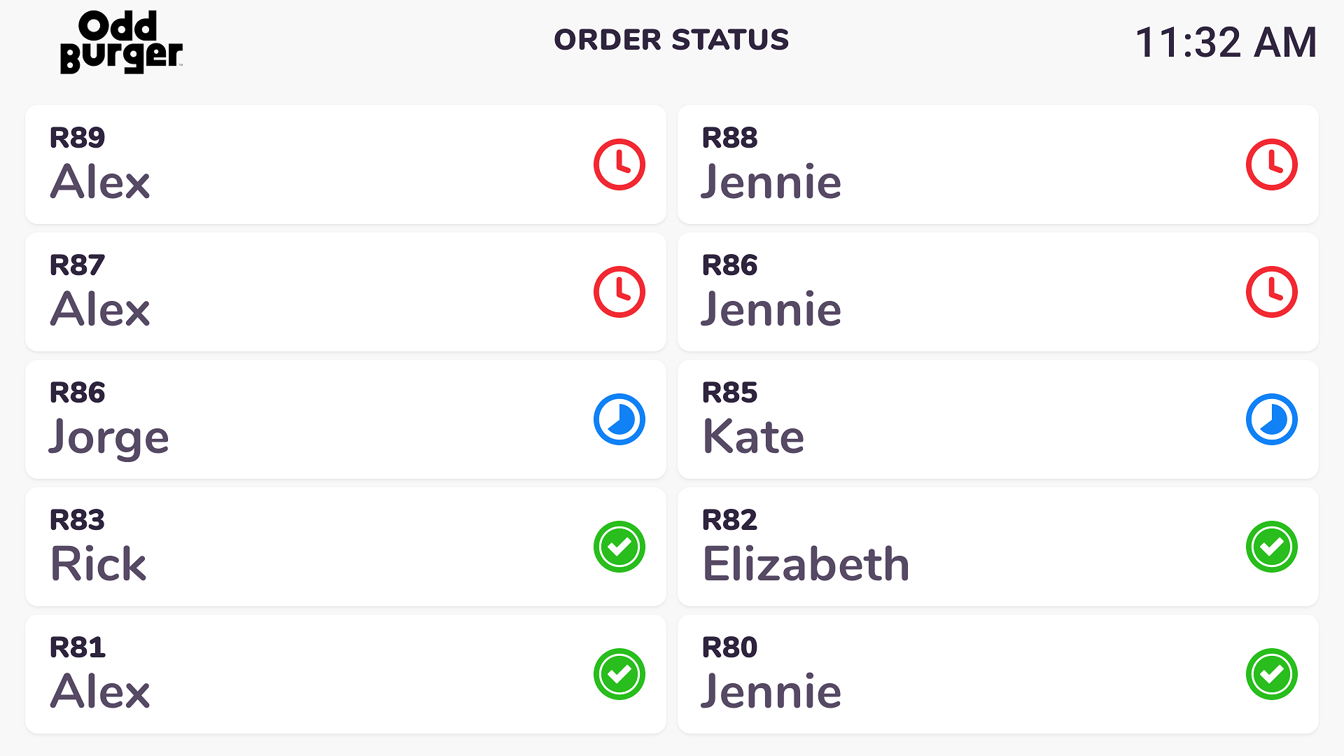 Order Status Screen - App on the Amazon Appstore