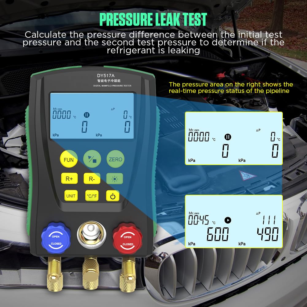 Test Meter Digital Refrigerant Manifold Digital Single Manifold Gauge ...