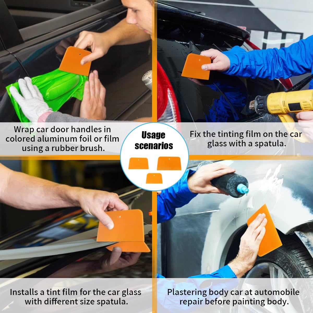 Snapklik.com : Car Body Filler Spreaders, 4, 5, & 6 Inch Automotive ...