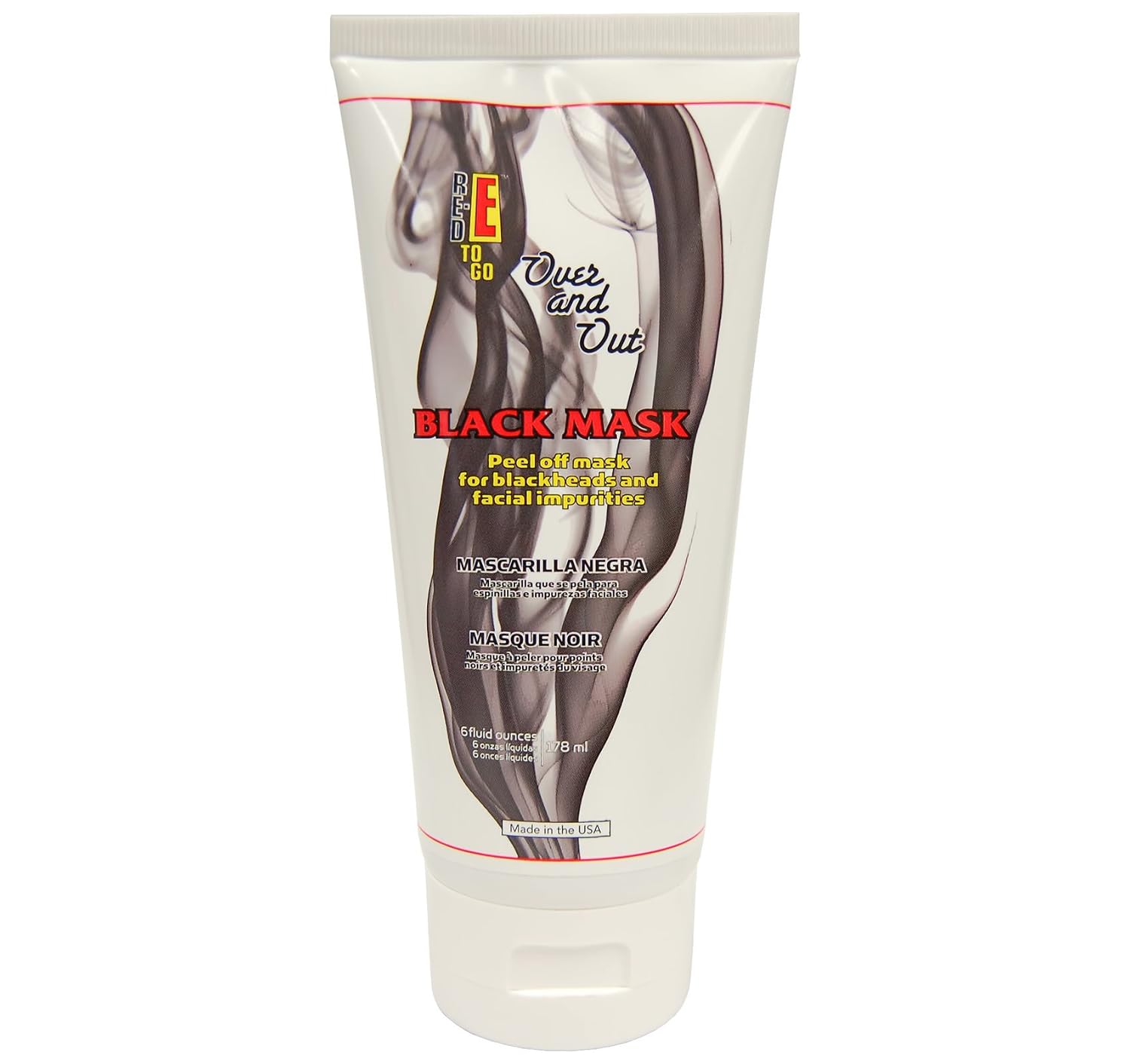 Amazon.com : Red-E To Go Over And Out Black Mask Peel Off Mask For ...