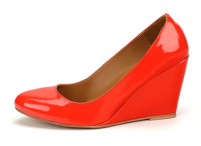 Buy PaisleyByT Women's Red Wedge Pumps (6) at Amazon.in
