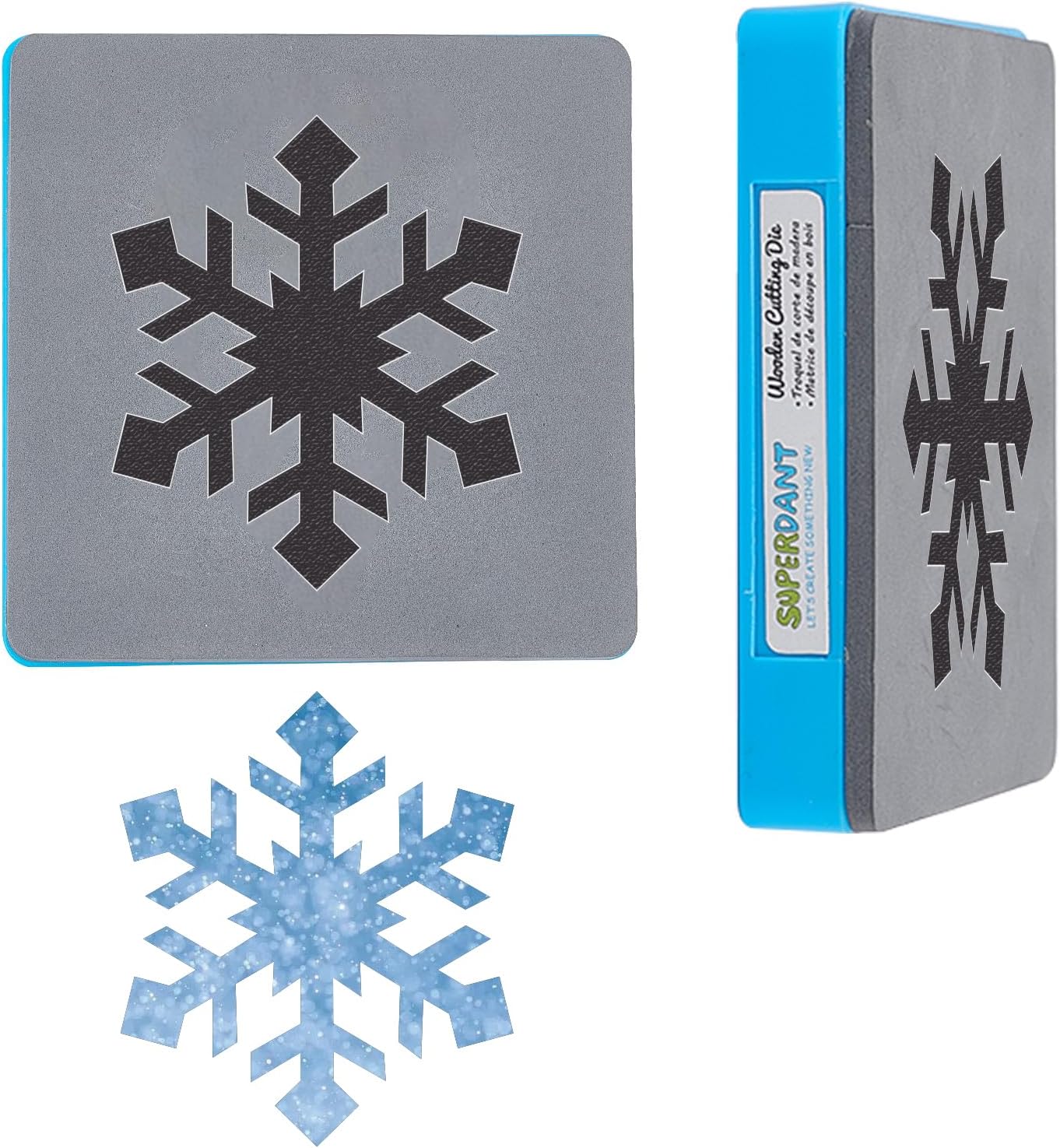 Amazon.com: SUPERDANT Leather Die Cutter Snowflake Pendant Template ...