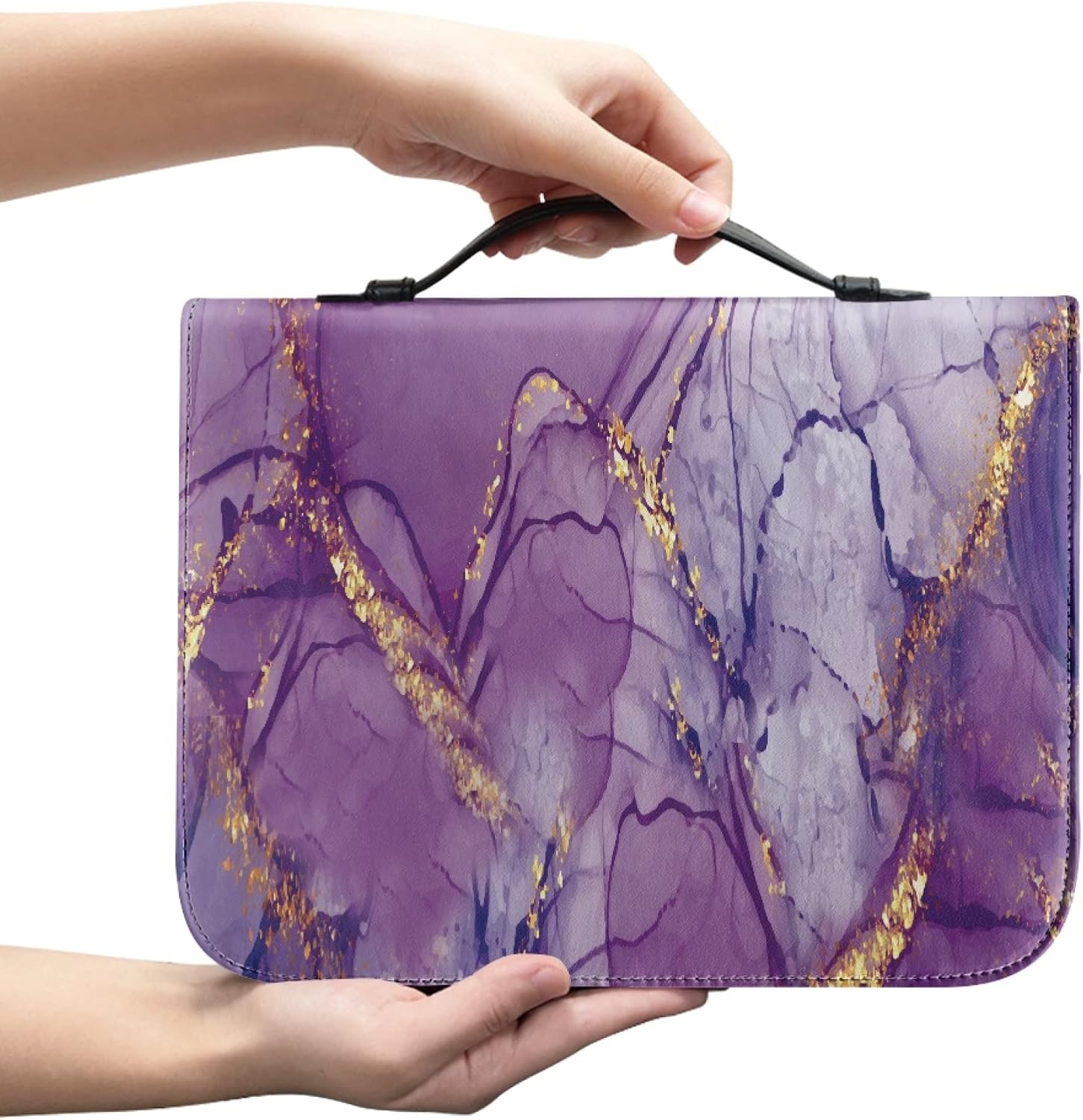 Amazon.com: ZOCANIA Marble Bible Case Purple Bible Covers for Women PU ...