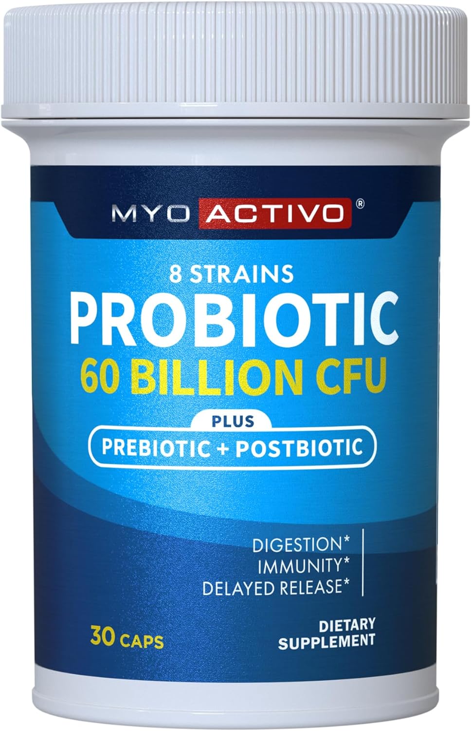 Amazon.com: MyoActivo 60 Billion CFU Probiotic - Unique Tri-Blend w/ 8 ...
