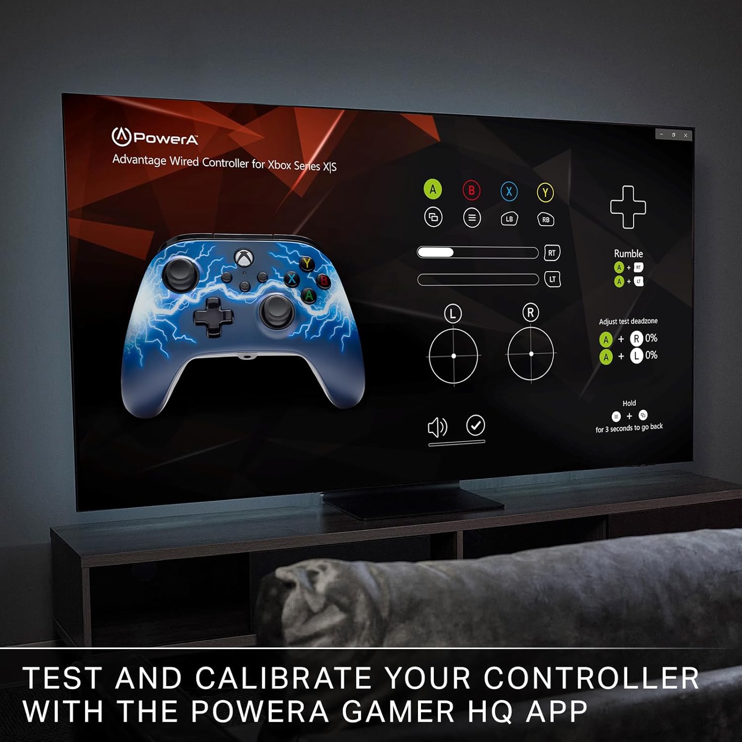 PowerA Advantage Wired Controller for Xbox Series X|S - Arc Lightning ...