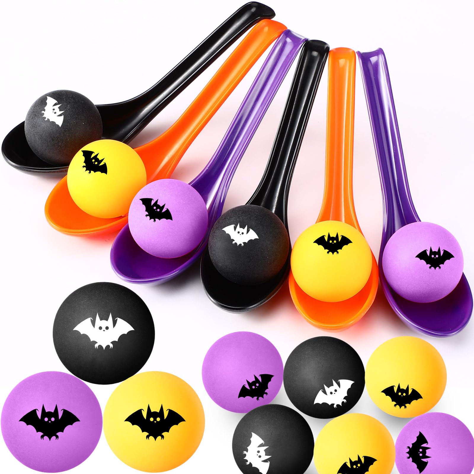 Amazon.com: WinnerWhy 48 Pcs Halloween Spoon Game Toy Set Halloween ...