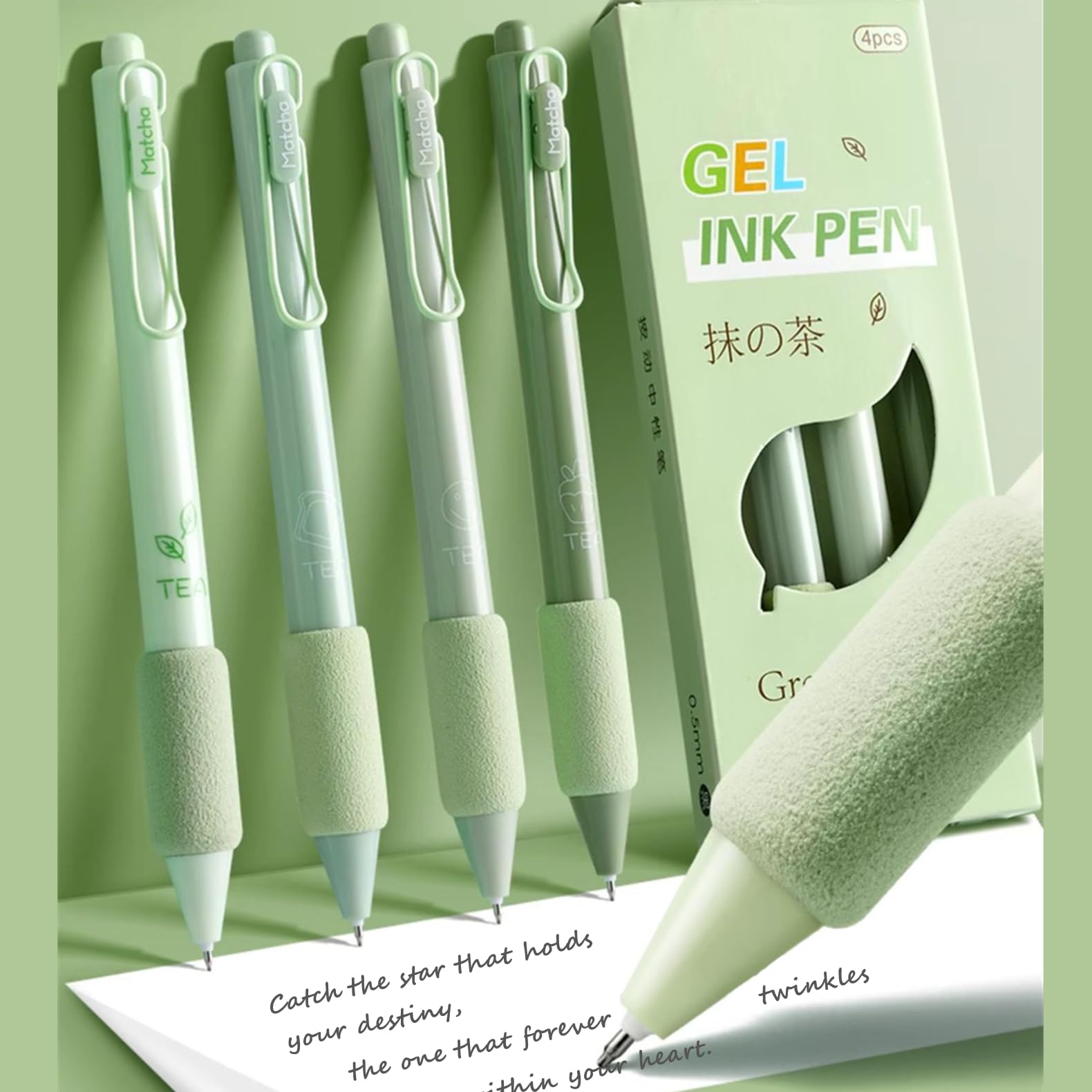 Amazon.com: FLY CHOICE 4+10 Pcs Gel Ink Pens Retractable Pens Cute Pen ...