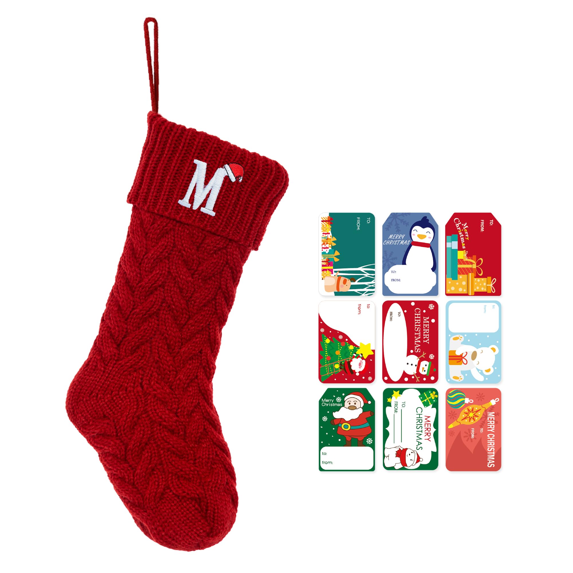 Amazon.com: ZGCYSMHT Christmas Stockings Personalized Custom Initials ...