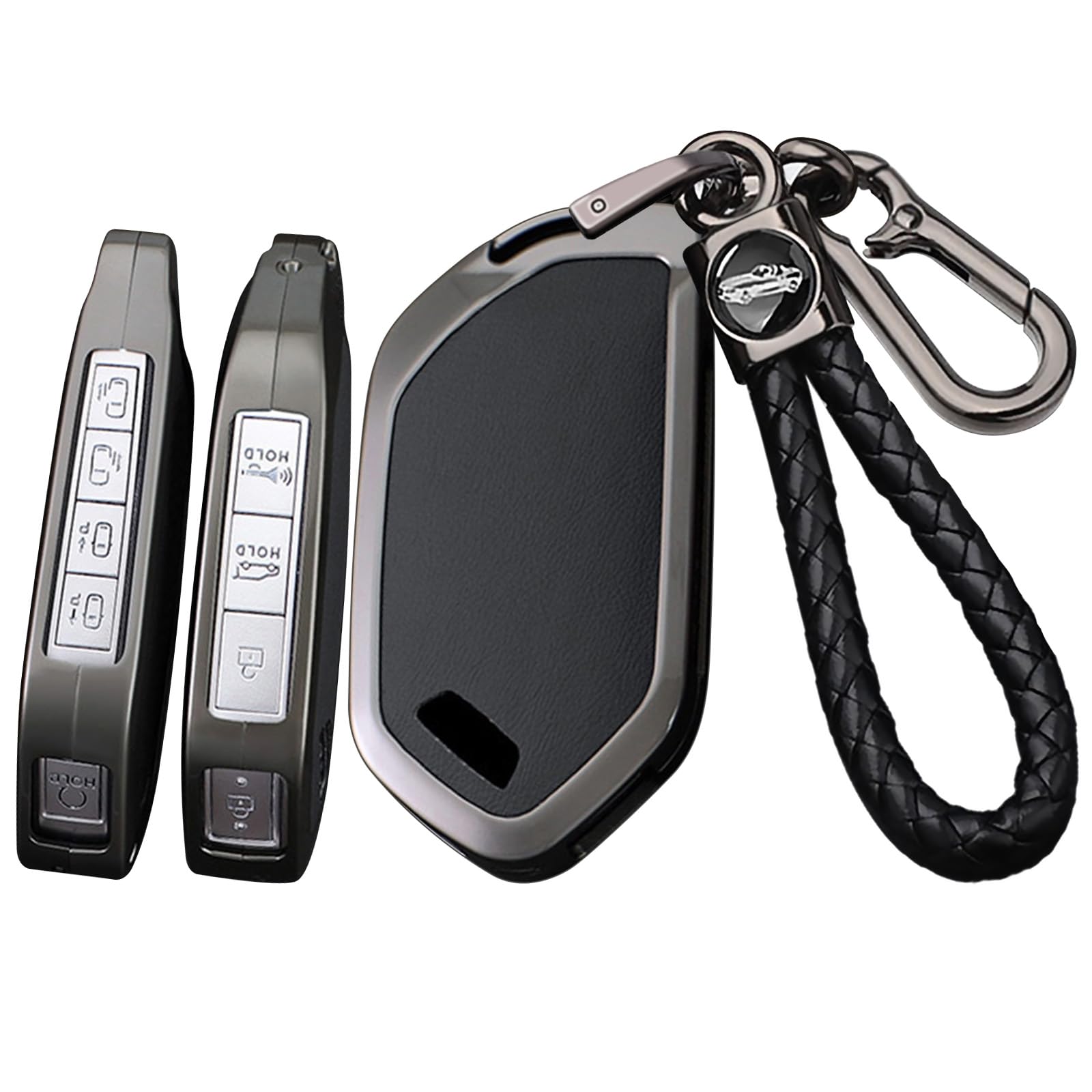 Kia Key Fob SANRILY PU Leather Key Fob Cover For Kia EV6 K5 Seltos - 7 ...