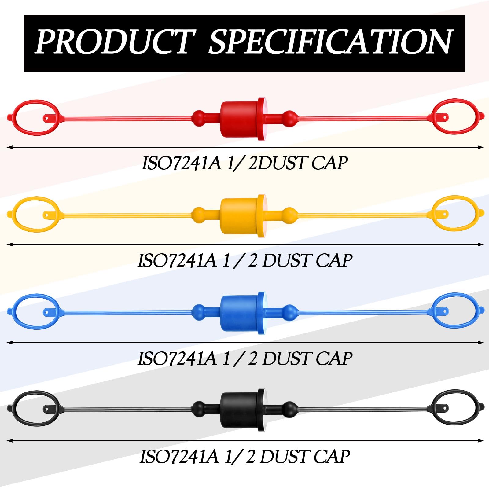 Snapklik.com : Innconee 4 Sets Hydraulic Hose Caps Quick Coupler Cover ...