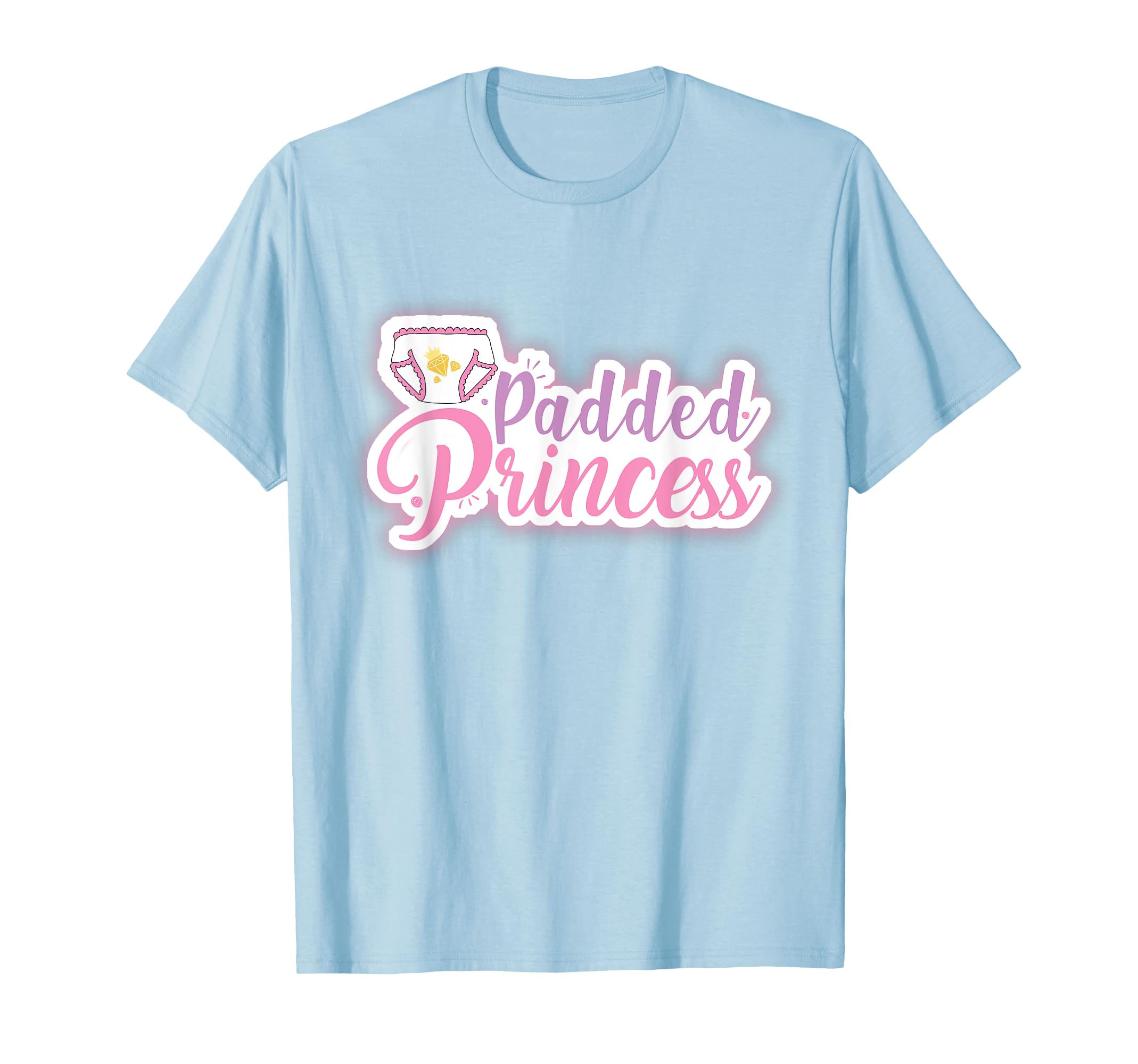 Amazon.com: Padded Princess Frilly Diaper ABDL T-Shirt : Clothing ...