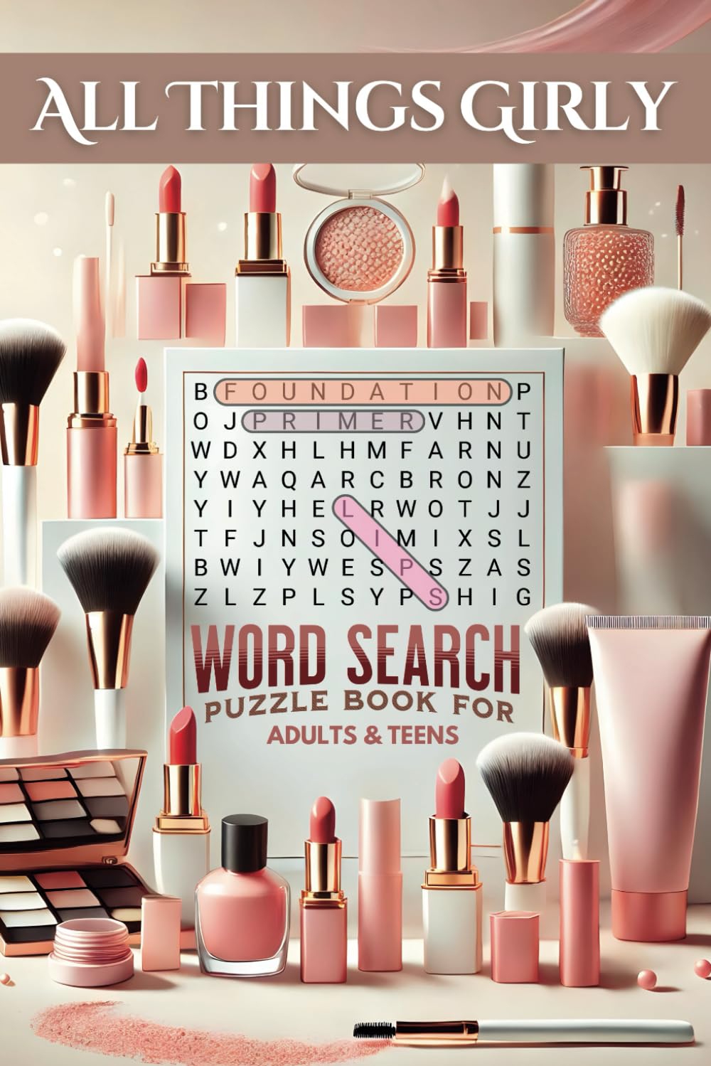 Amazon.com: All Things Girly Word Search Puzzle Book: 50 Engaging ...