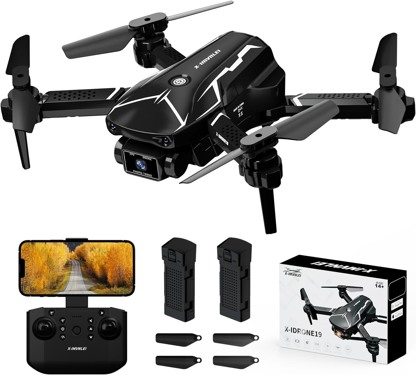 Amazon.com: Mini Drone with 720P HD FPV Camera, RC Quadcopter Optical ...