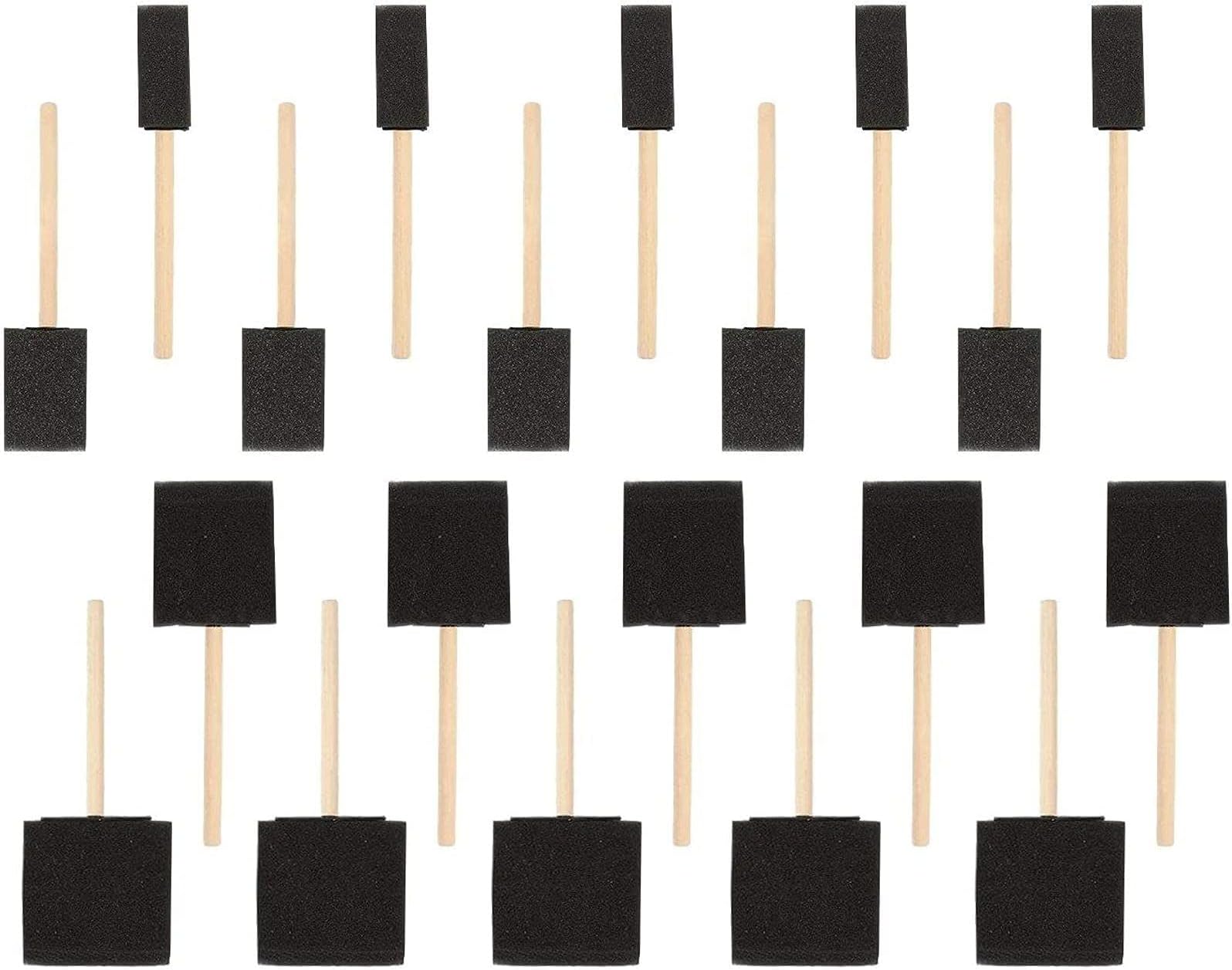 SOL 10pk Foam Brushes for Painting Sizes 2.5, 5, 7.5cm Foam Brush ...
