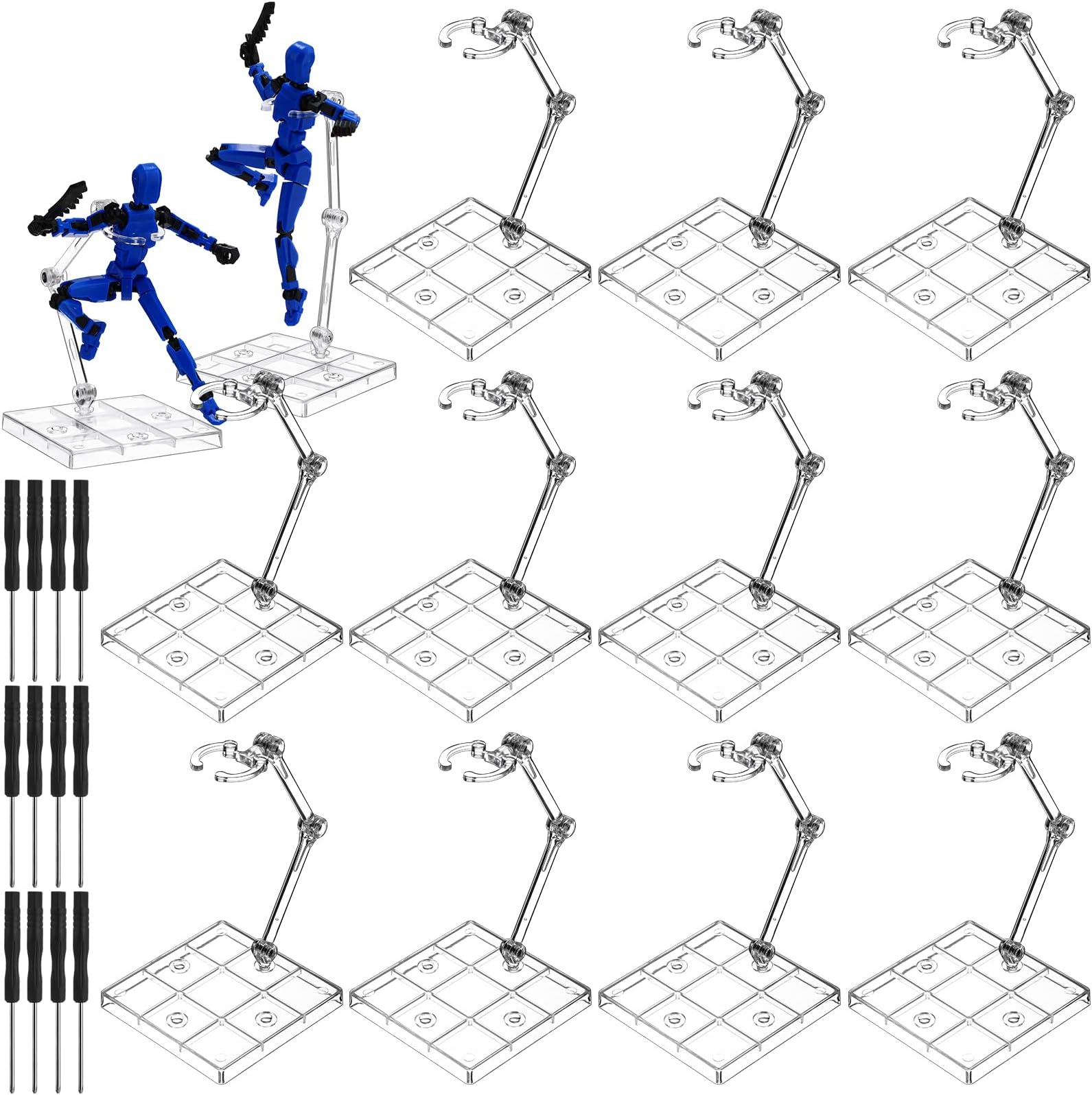 Amazon.com: XISTEST Action Figure Stand, 8 PCS Assembly Action Figure ...