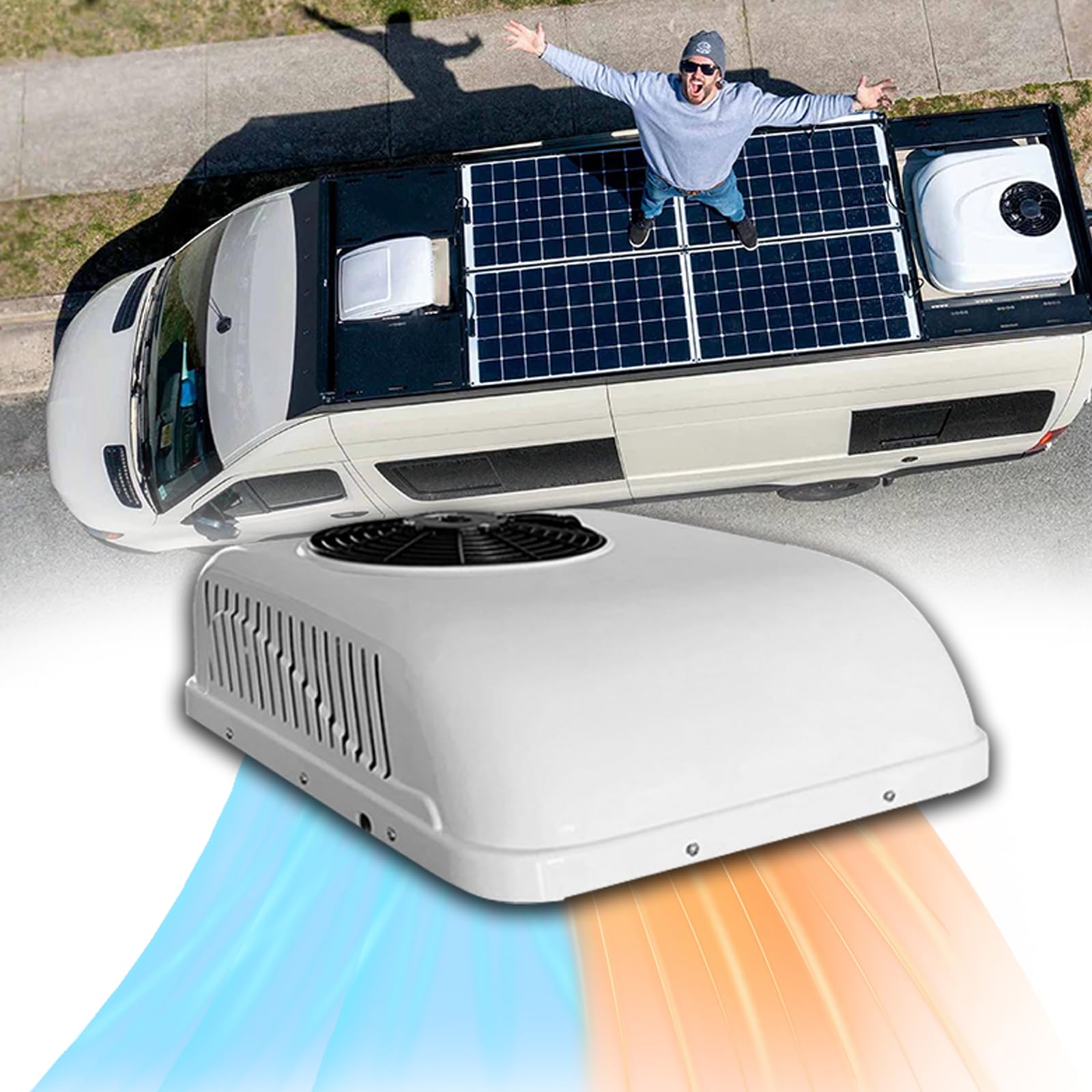 Amazon.com: RV Rooftop Air Conditioner w/Heat 12 Volt, Campervan ...