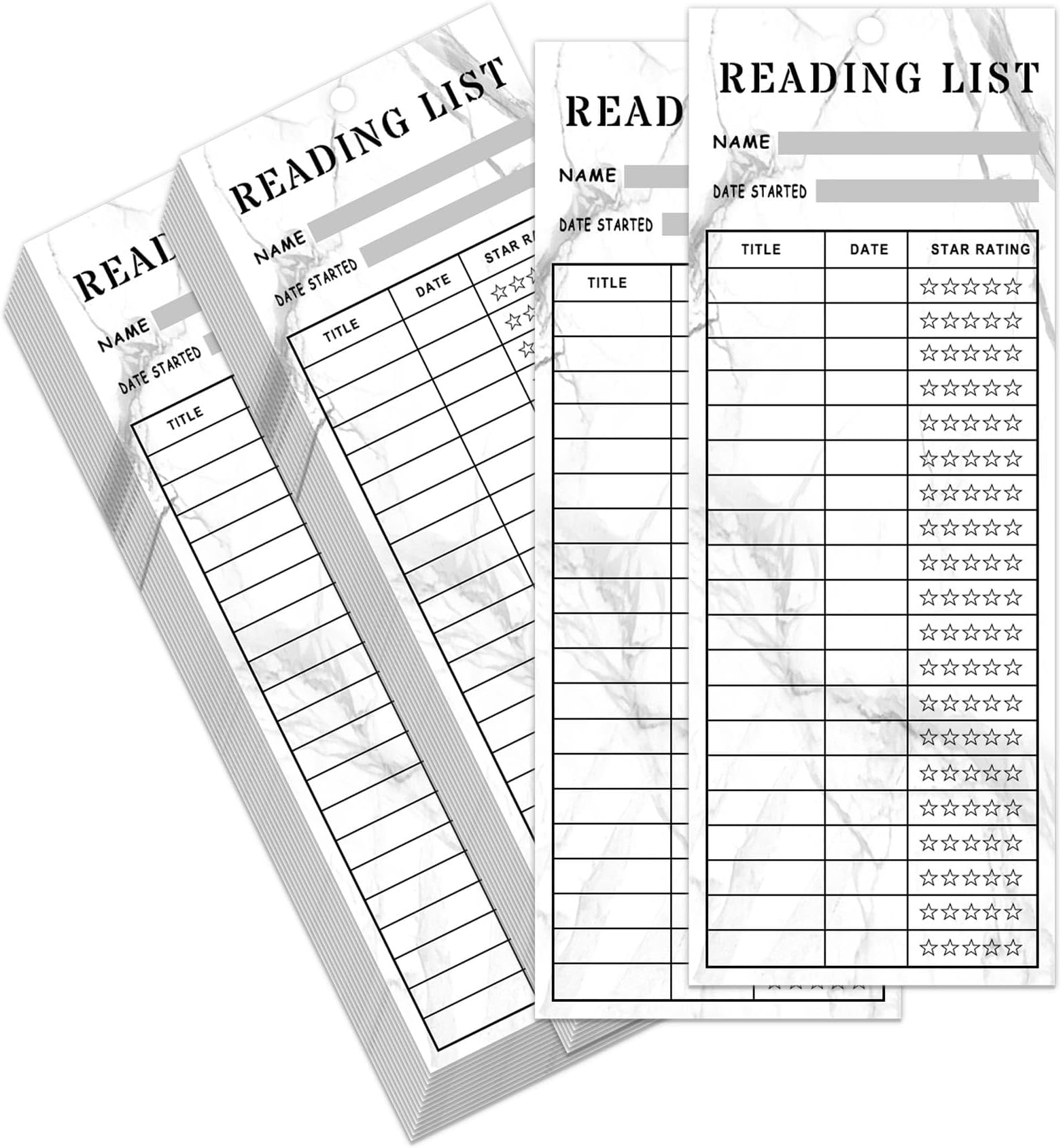 Amazon.com: Book Tracker Bookmark Stacked Books Design Bookmarks Double ...