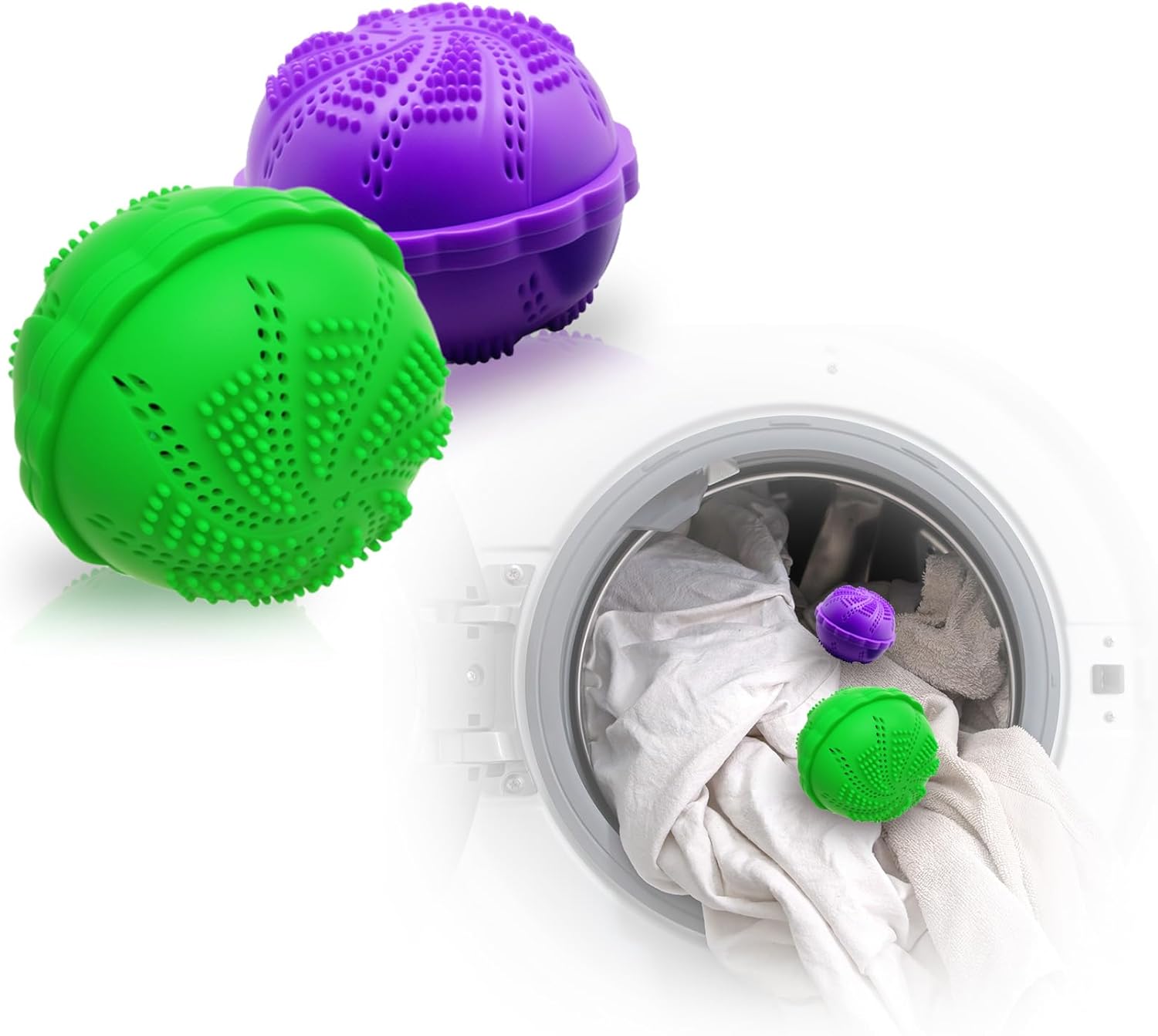 Amazon.com: 2PACK Laundry Balls Set Washer Ball for Super Washing ...