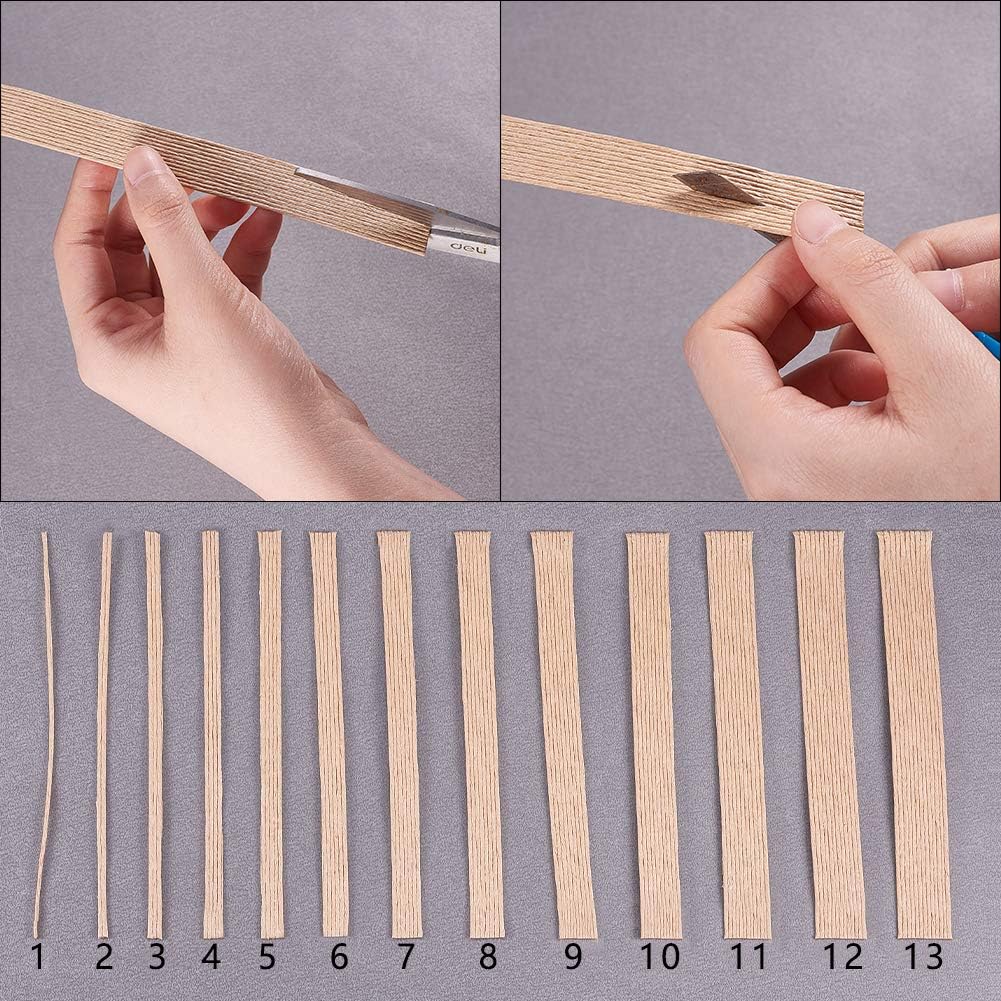 OLYCRAFT 20M Paper Ribbon Weaving Cane Paper Rattan Cane 13-Ply Fibre ...