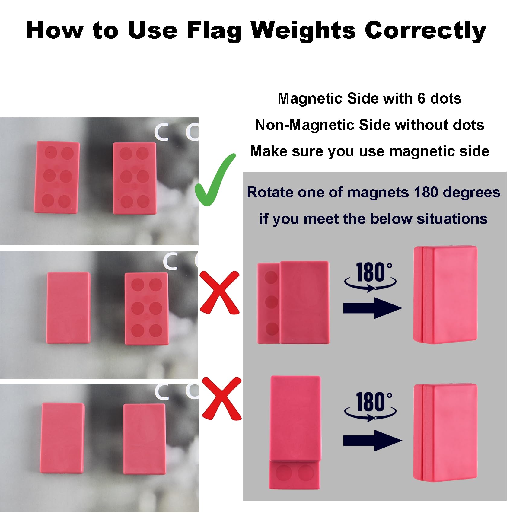 Snapklik.com : Magnetic Flag Weights For Bottom Of Flag In Winds ...