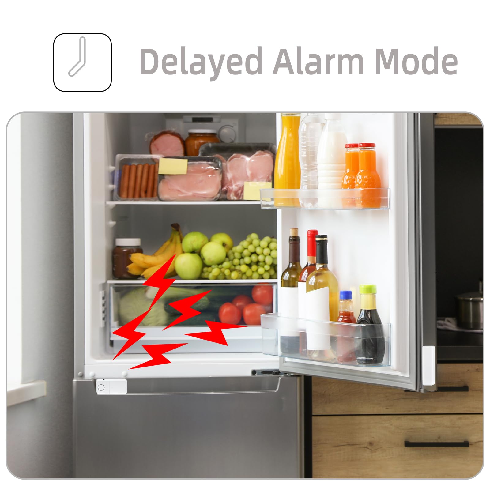 Snapklik.com : ZABREE Door And Window Alarm 130dB Multiple Sound Options