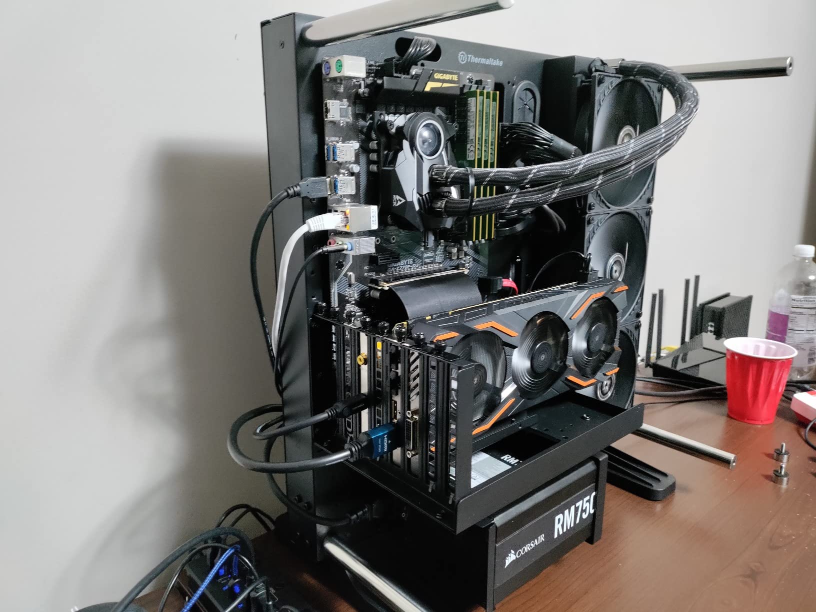 $25/mo - Finance Thermaltake The Core P6 TG Snow Edition transformable ...