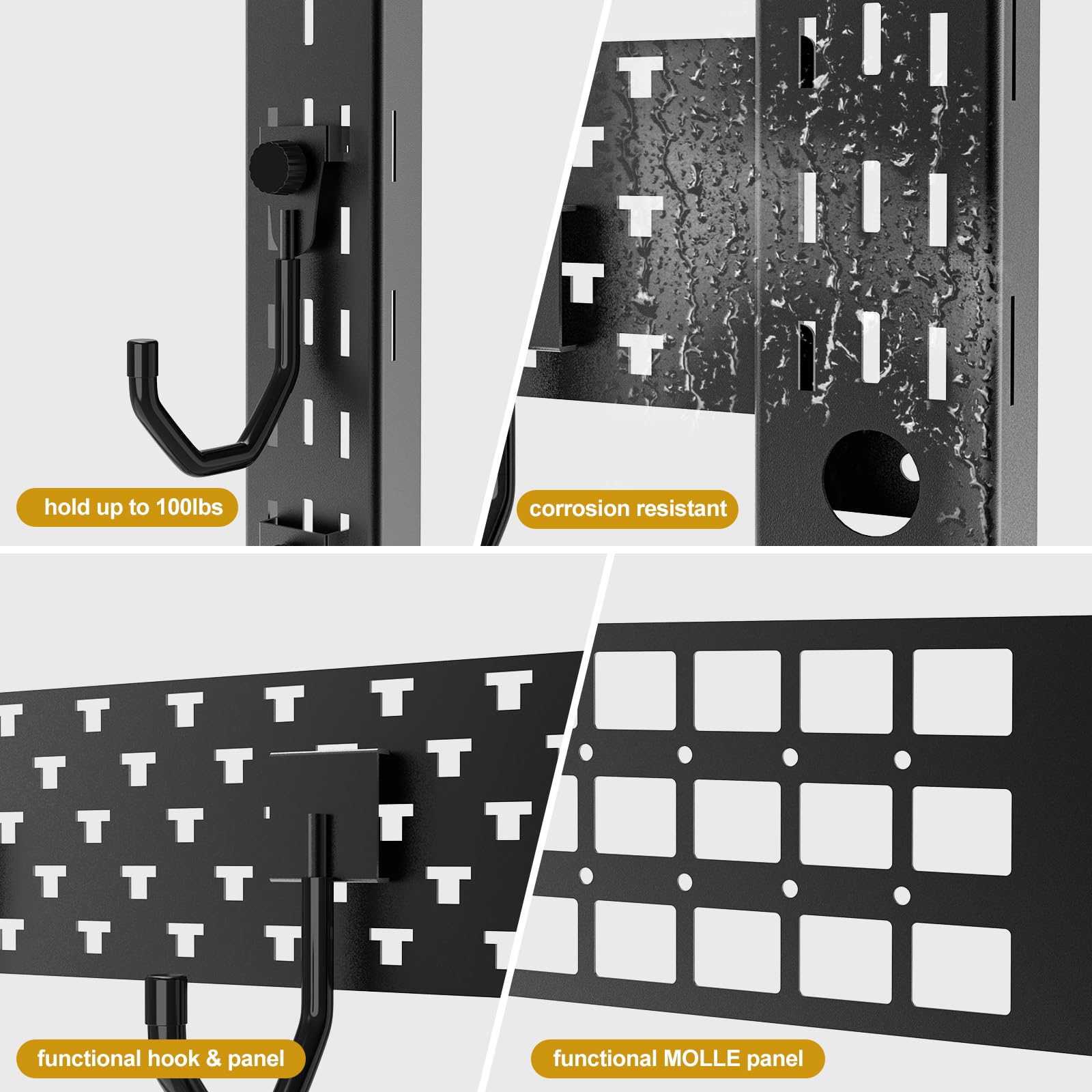 Snapklik.com : OneTigris Gun Rack Wall Mount, 100lbs Indoor Mounts ...
