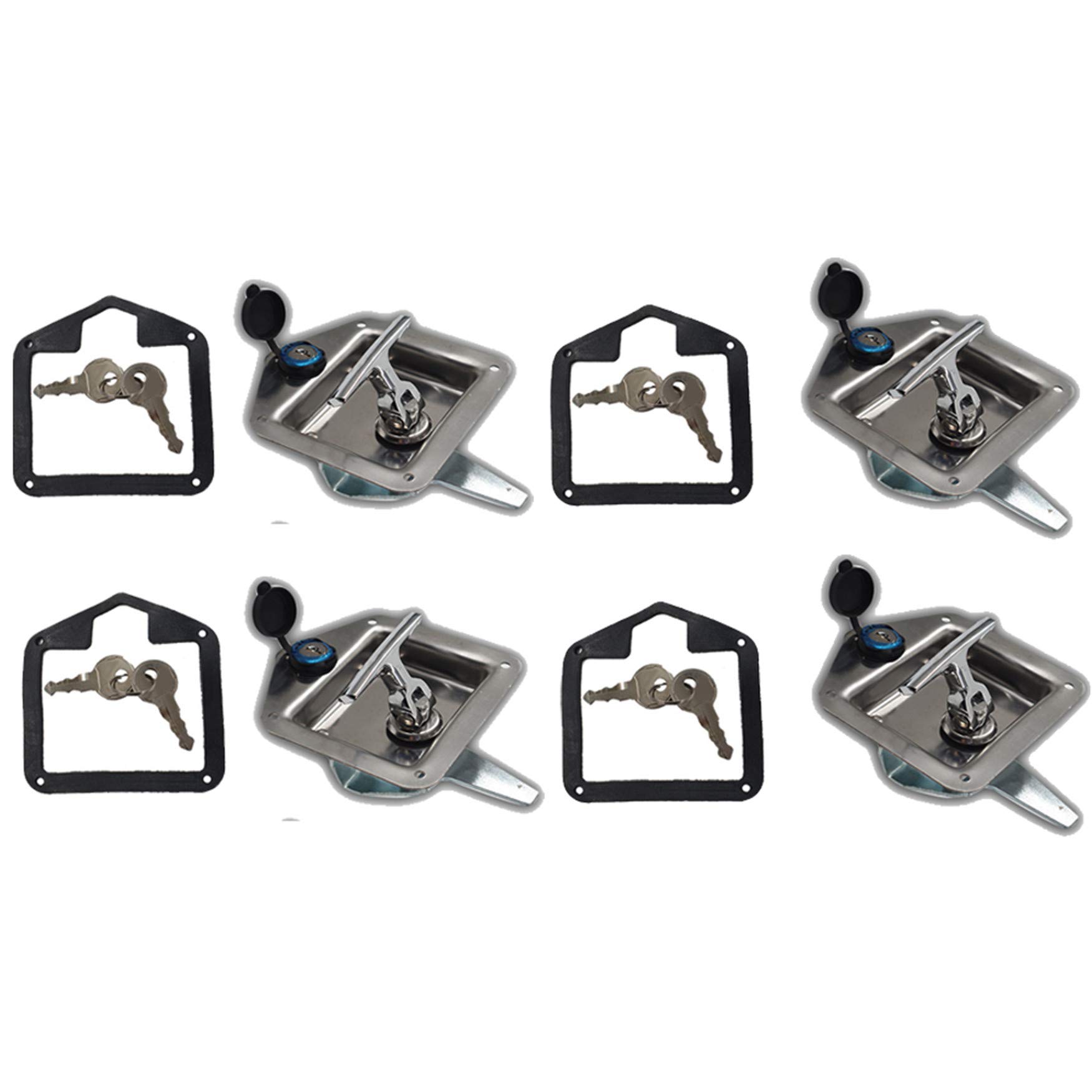 Snapklik.com : WFLNHB 4PCS Trailer Door Latch Rv Door Tool Box Lock T ...