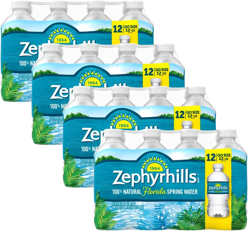 Amazon.com: Zephyrhills Spring Water Case Bundles (12 oz Case of 24-2 ...