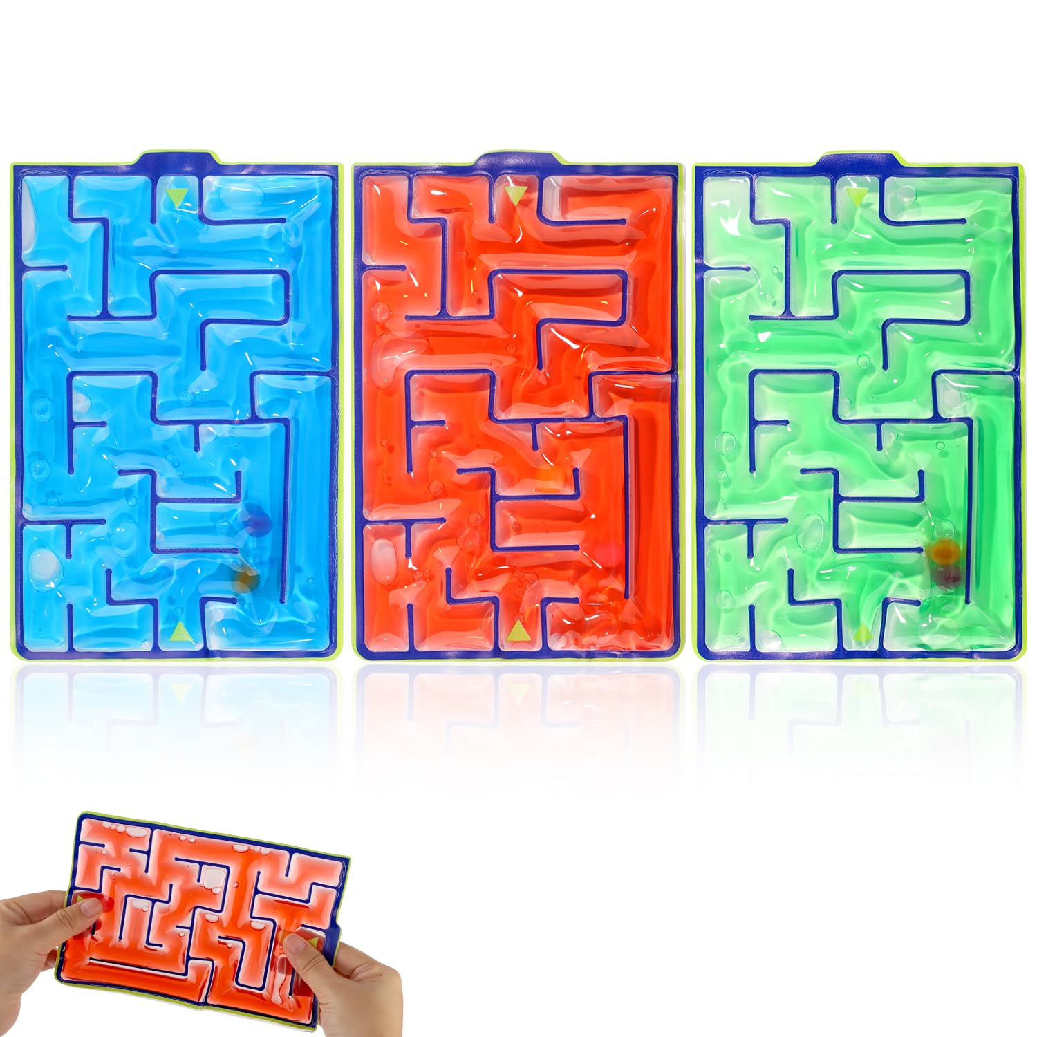 3pcs Sensory Maze Fidget, Maze Fidget Toy Squeeze Sensory Boards ...